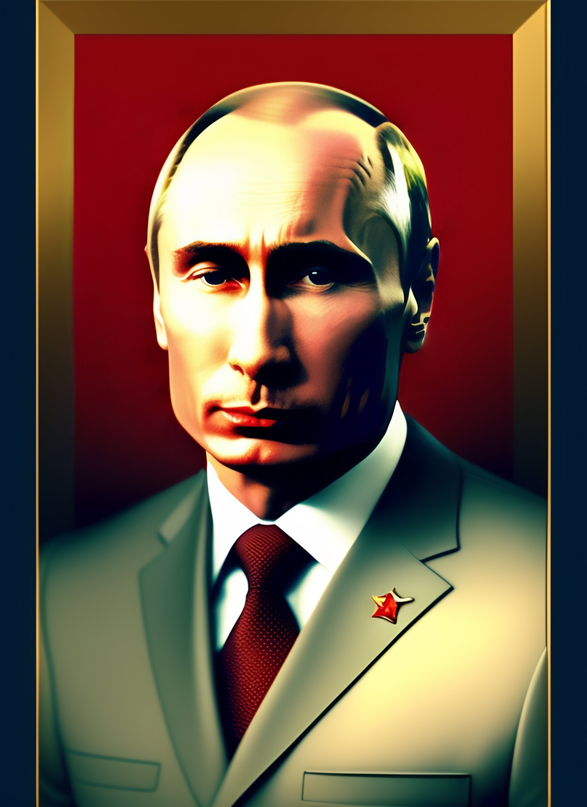 Lexica - Portrait president putin in soviet vanguard style
