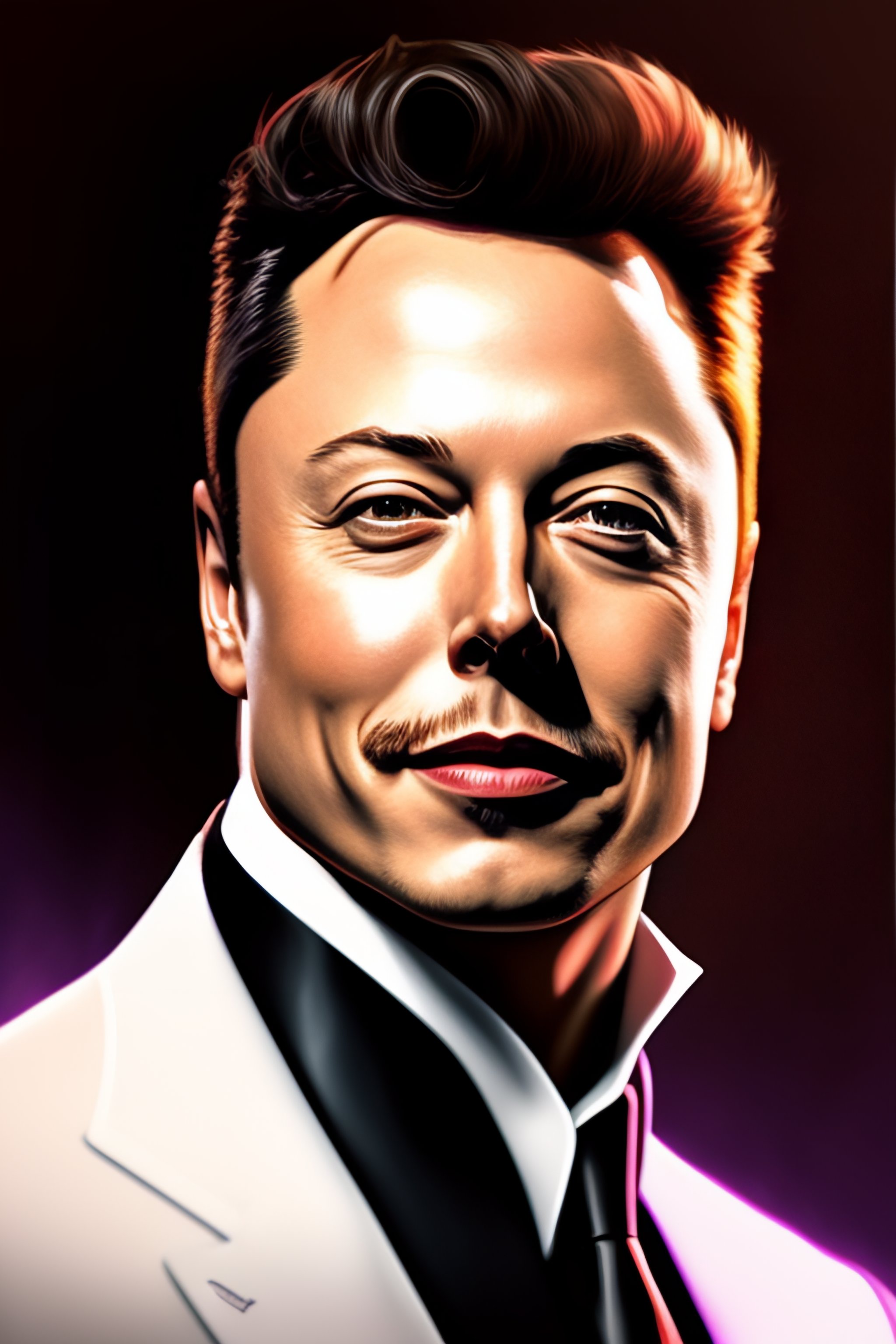 Lexica - Portrait of elon musk dressed like neo from the matrix