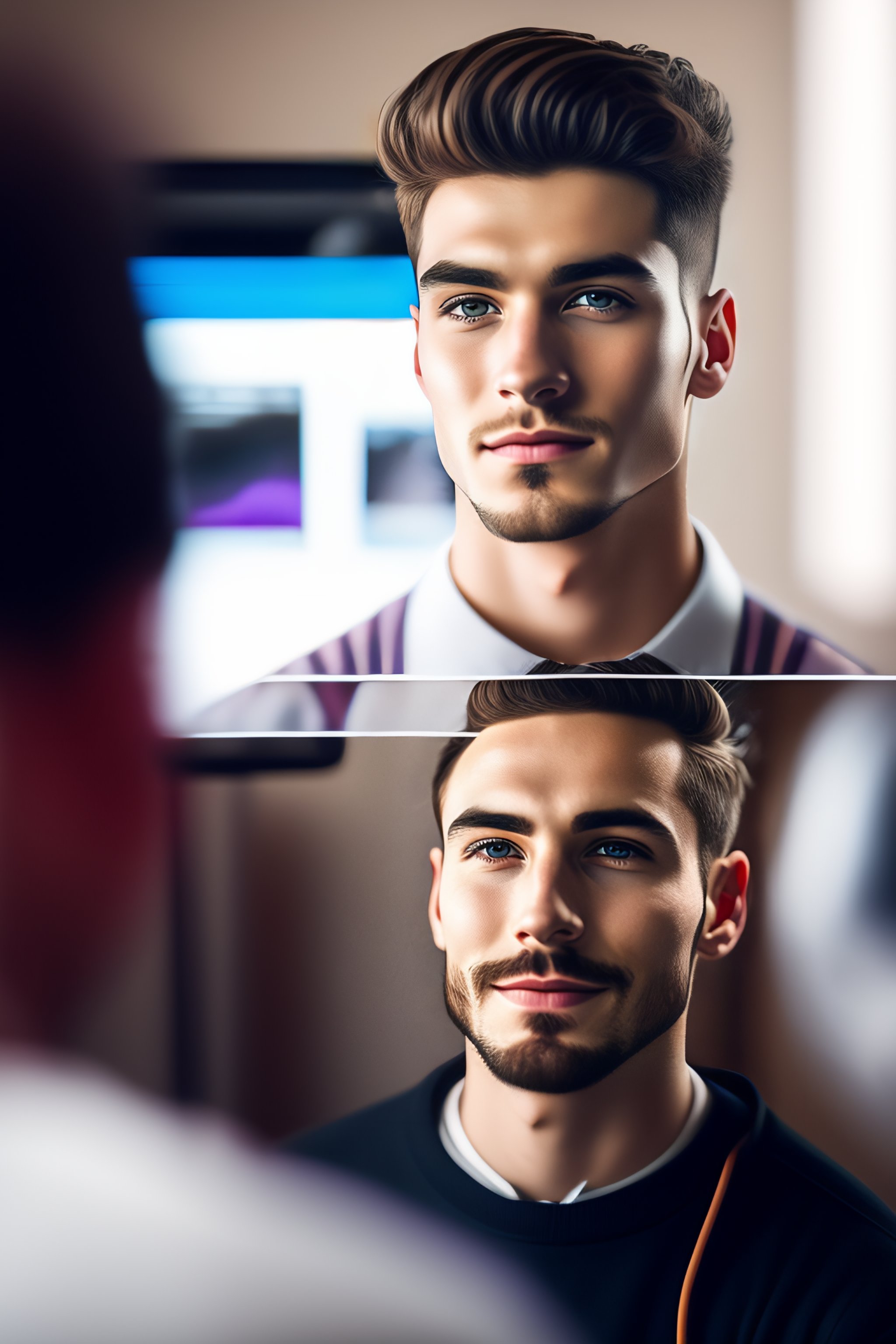 Lexica - A professional photograph of 22 year old men working as ...