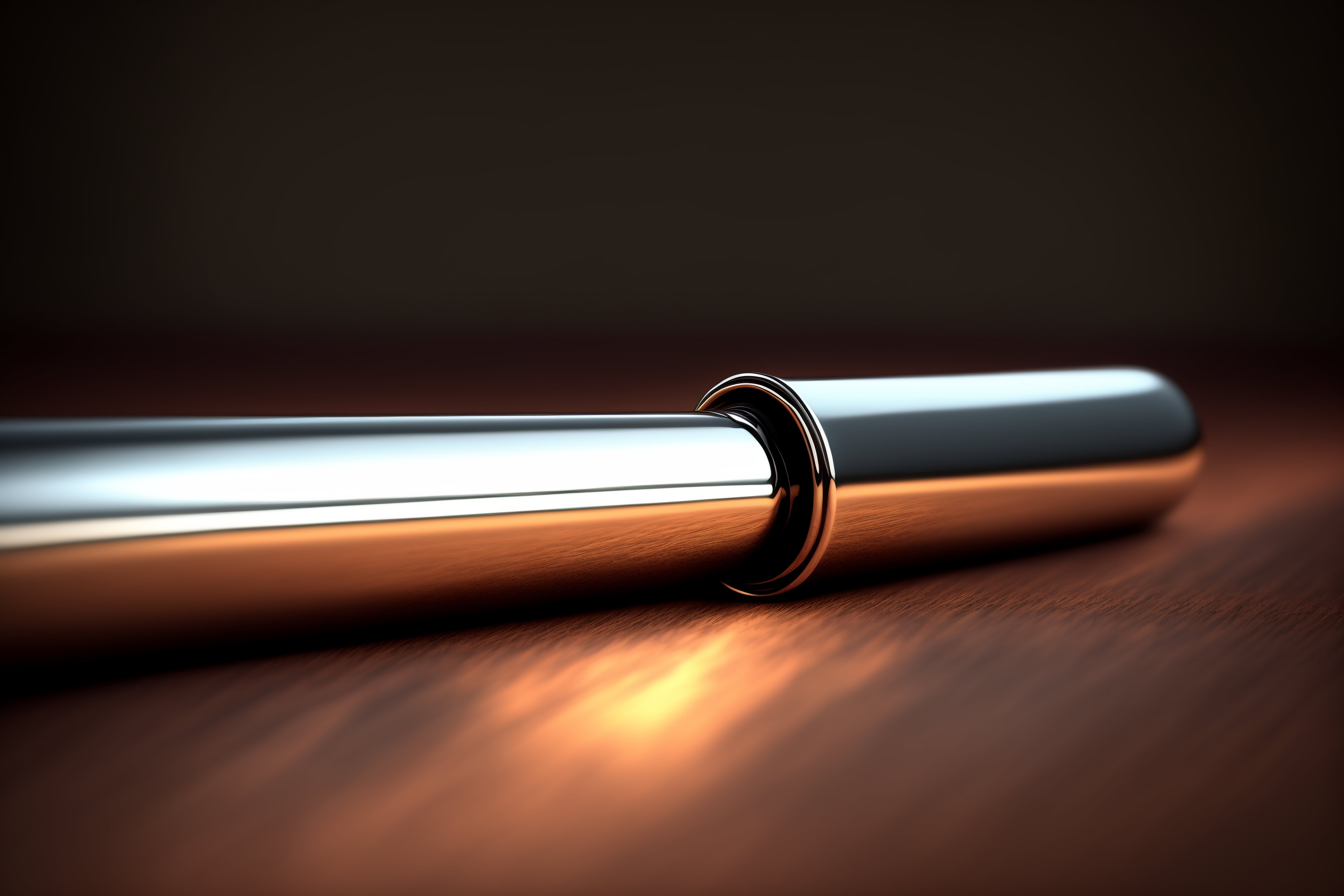 Lexica - A striking fantasy portrait of a single metal rod laying down ...