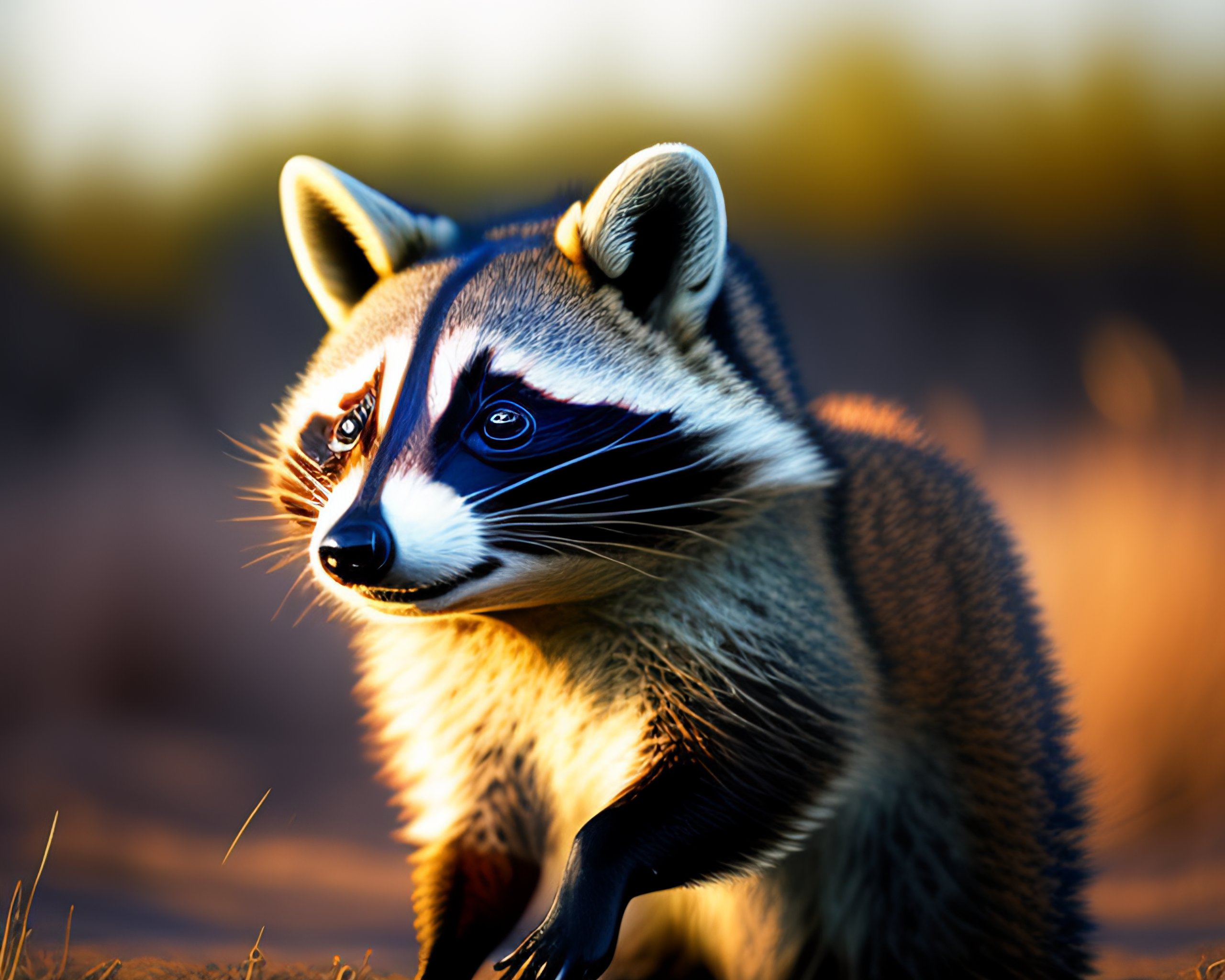 Lexica - Action shot of a raccoon soldier fighting in the civil war