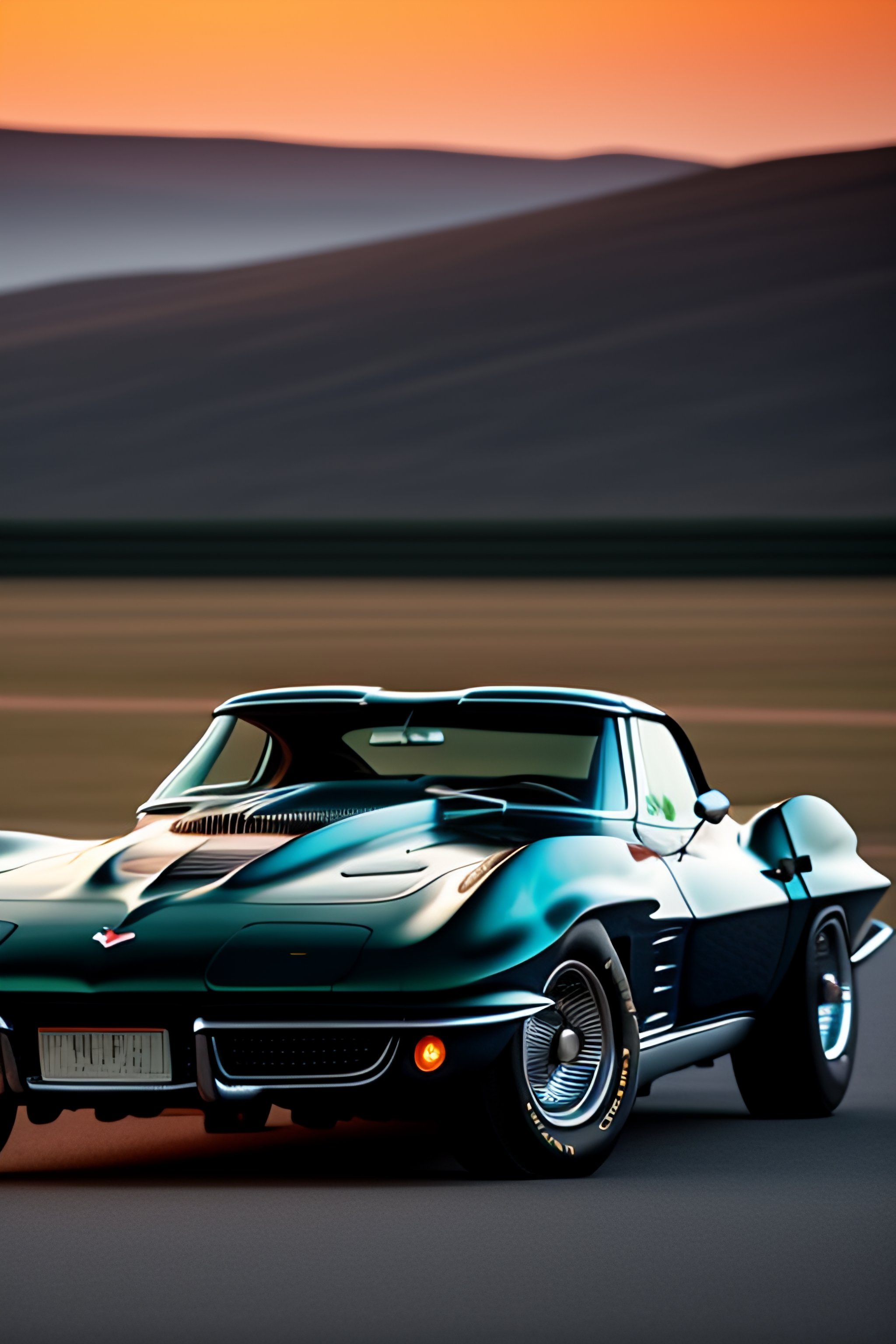 Lexica - Corvette C3 in dark