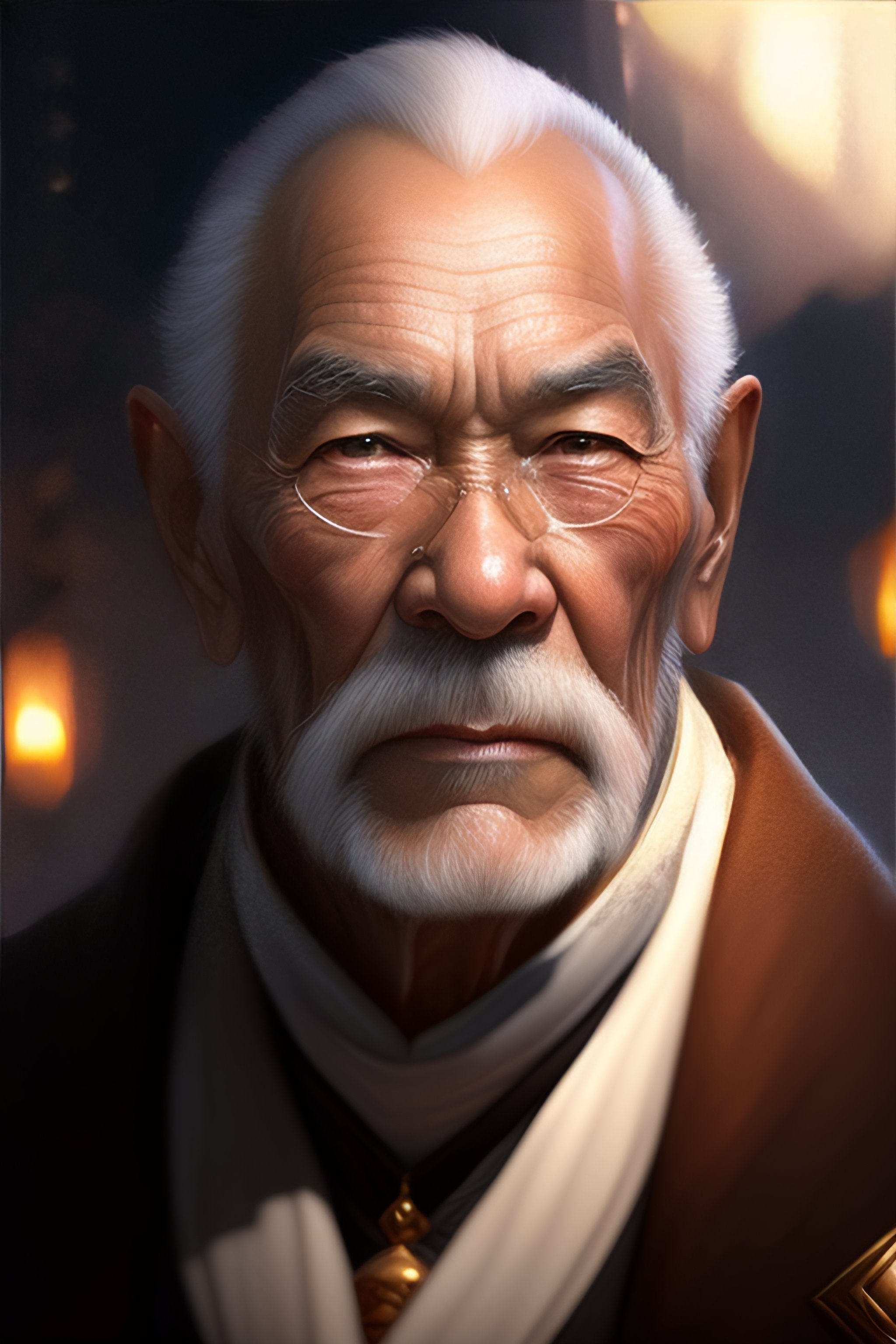 Lexica - Portrait of Old mage, Wrinkly, old, boils, warts, ugly ...