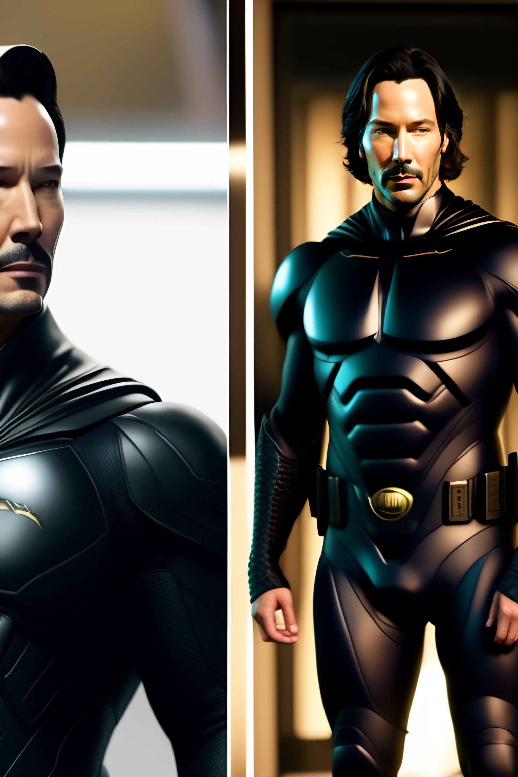 Lexica - Keanu reeves as bruce wayne with batsuit in batman movie, full ...