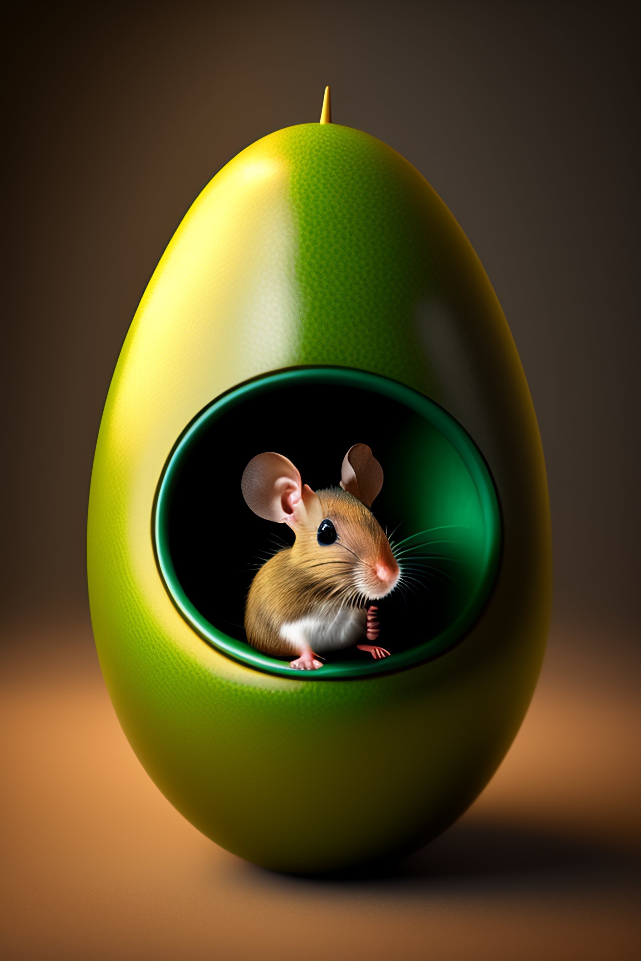 Lexica - A mouse sitting in a small avocado chair, 8k, highly detailed ...