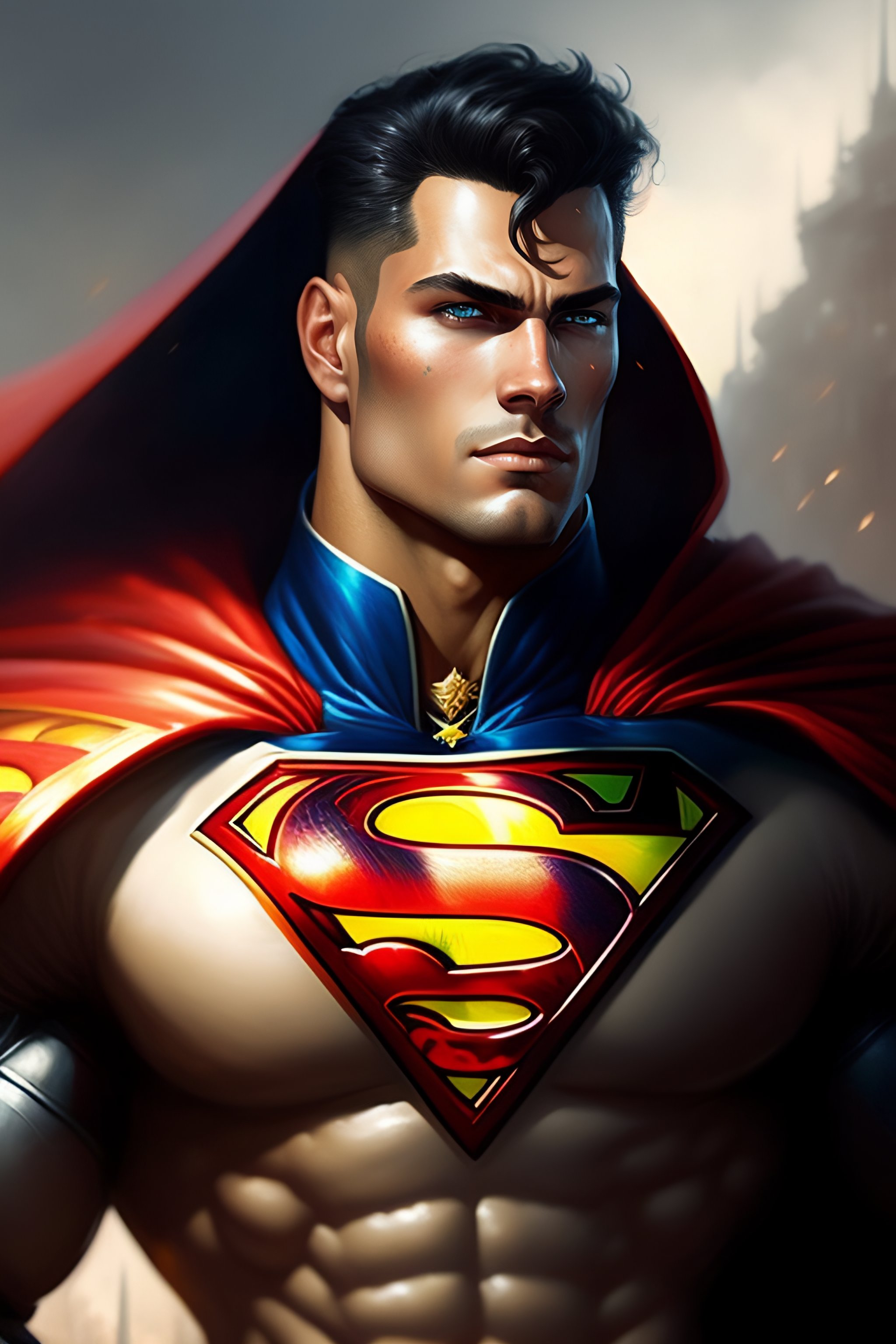 Portrait Superman Comic
