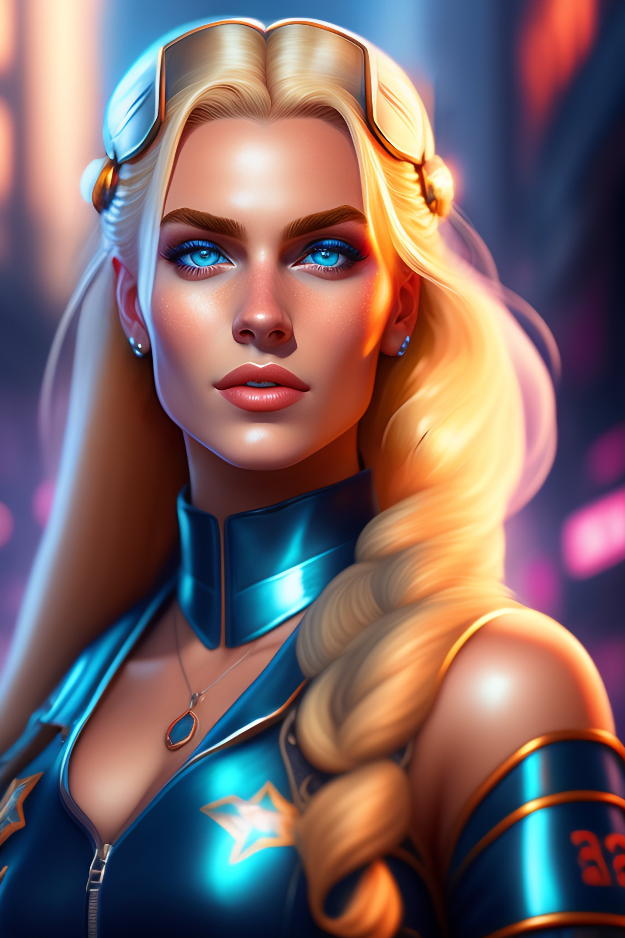 Lexica - Portrait of Helga from Hey Arnold. Blonde Pigtail Hair ...