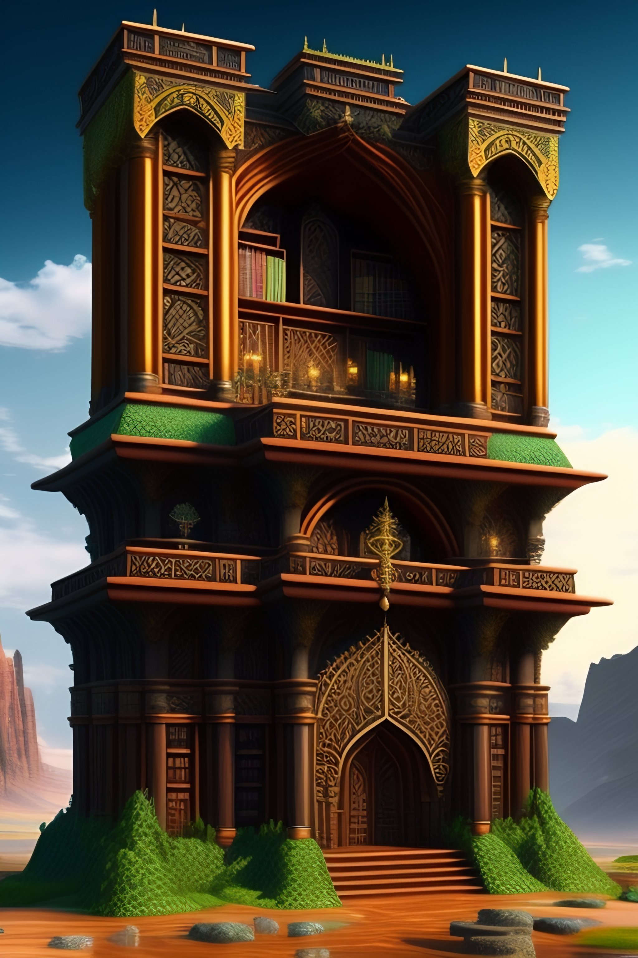 Lexica - Ancient wizards library, high details, intricately detailed.