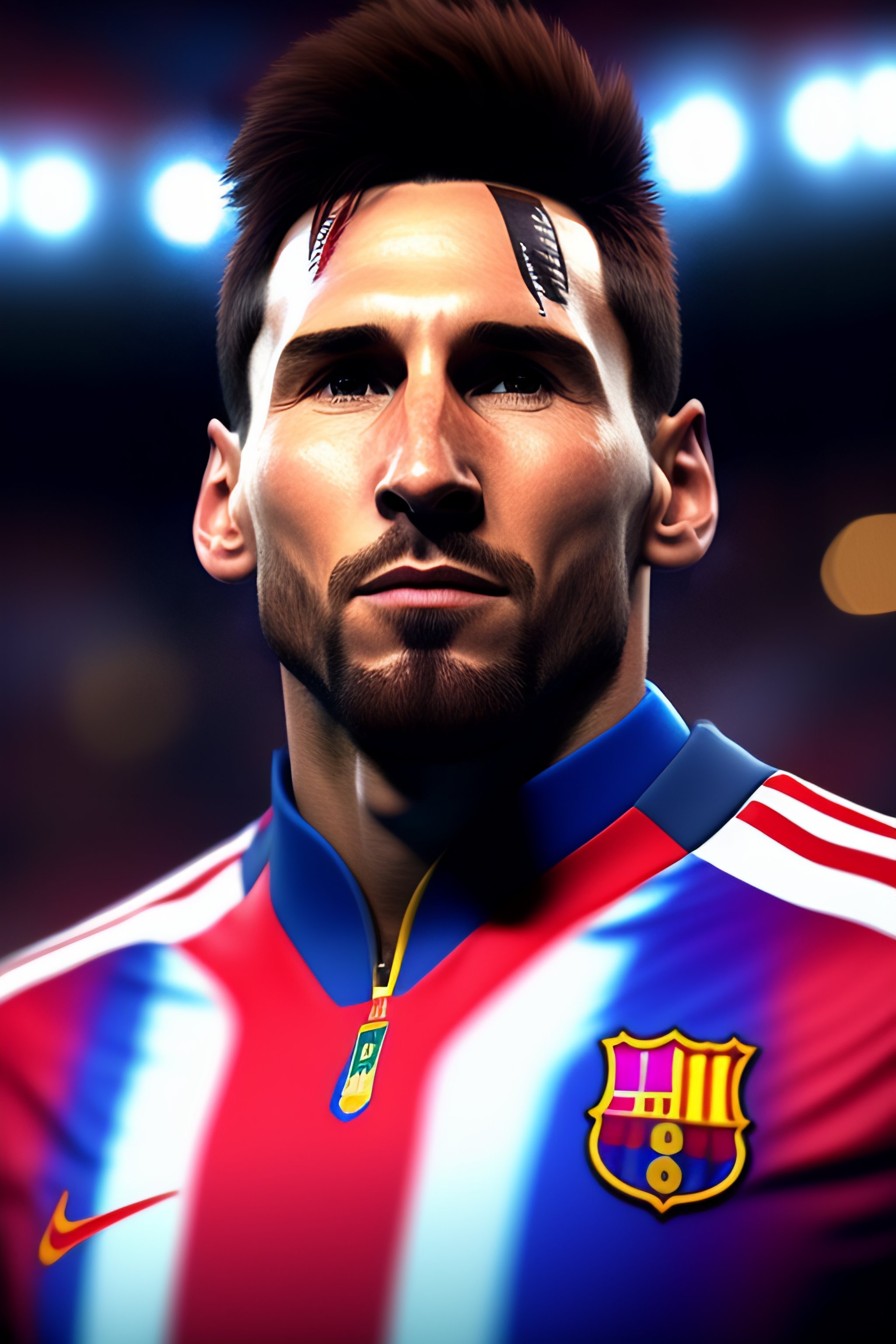 Lexica - Highly detailed potrait of Lionel Messi in magician suit ...