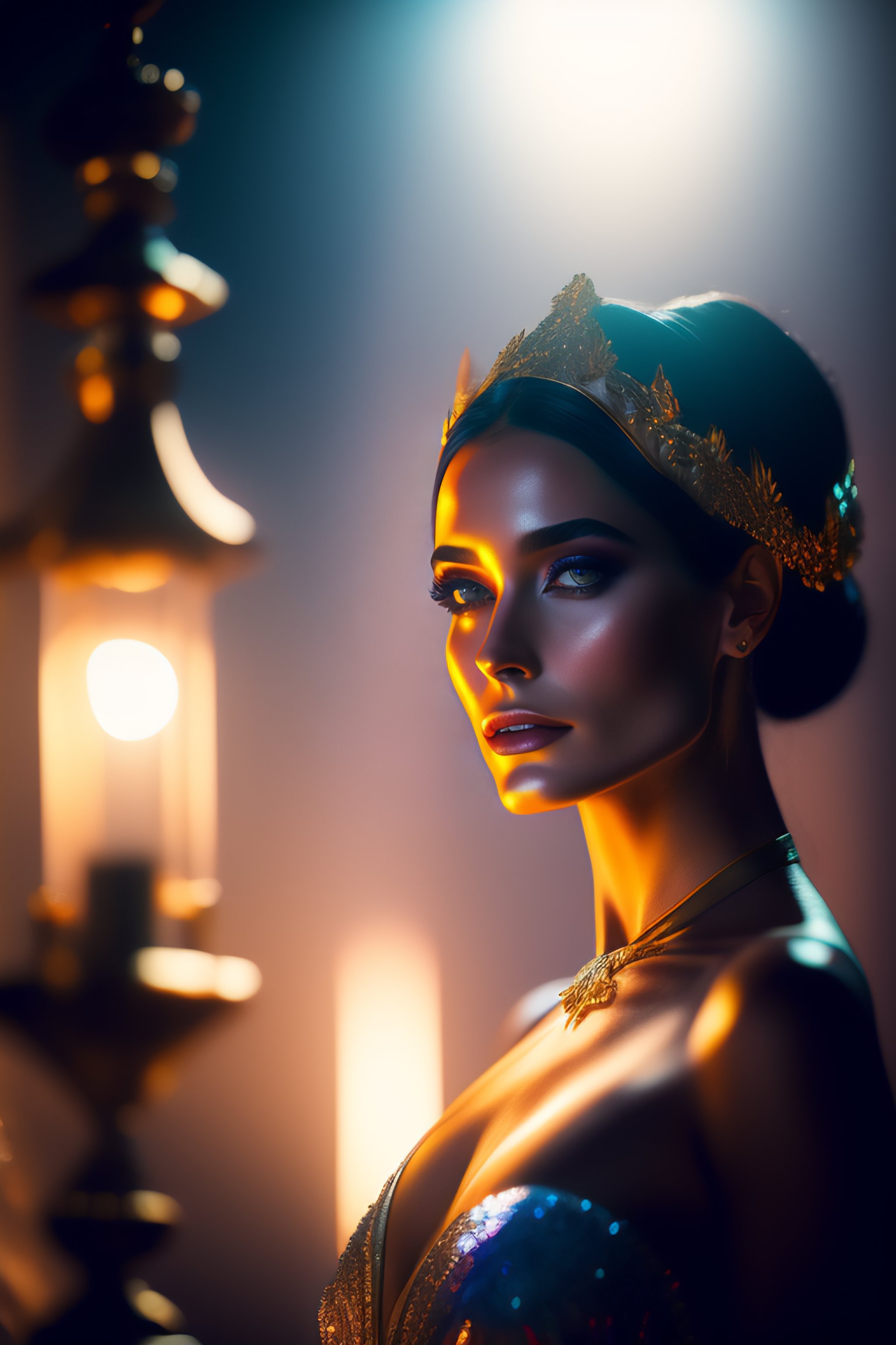 Lexica - Lisa Haydon as Fairy in clothing and headdress, Tom Bagshaw ...