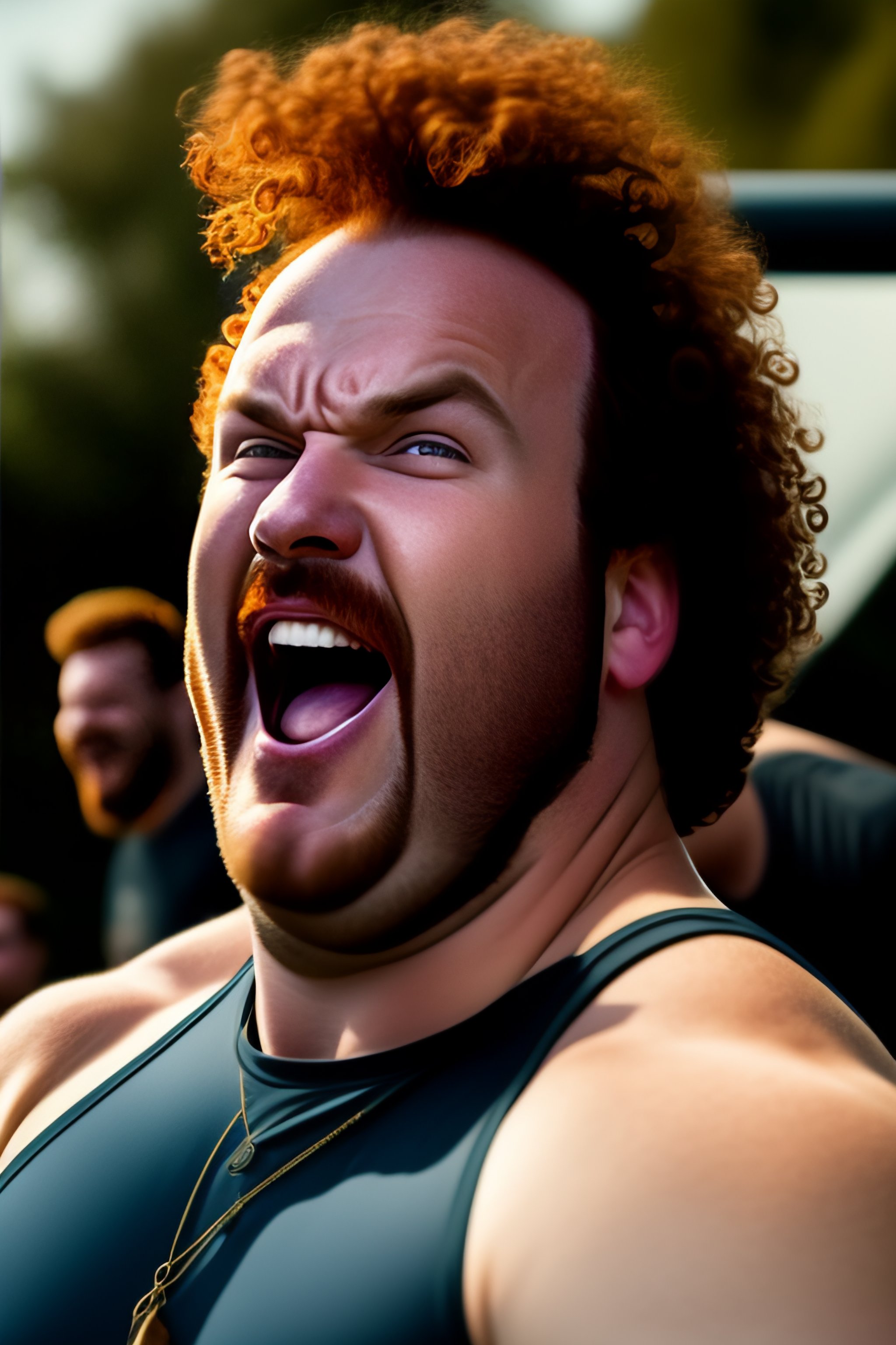 Lexica - A guy with a heavily receding hairline and curly reddish brown ...