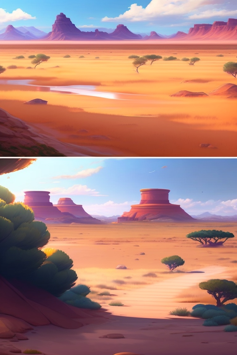 Lexica - Anime style, naruto style, a empty battlefield with some hills ...