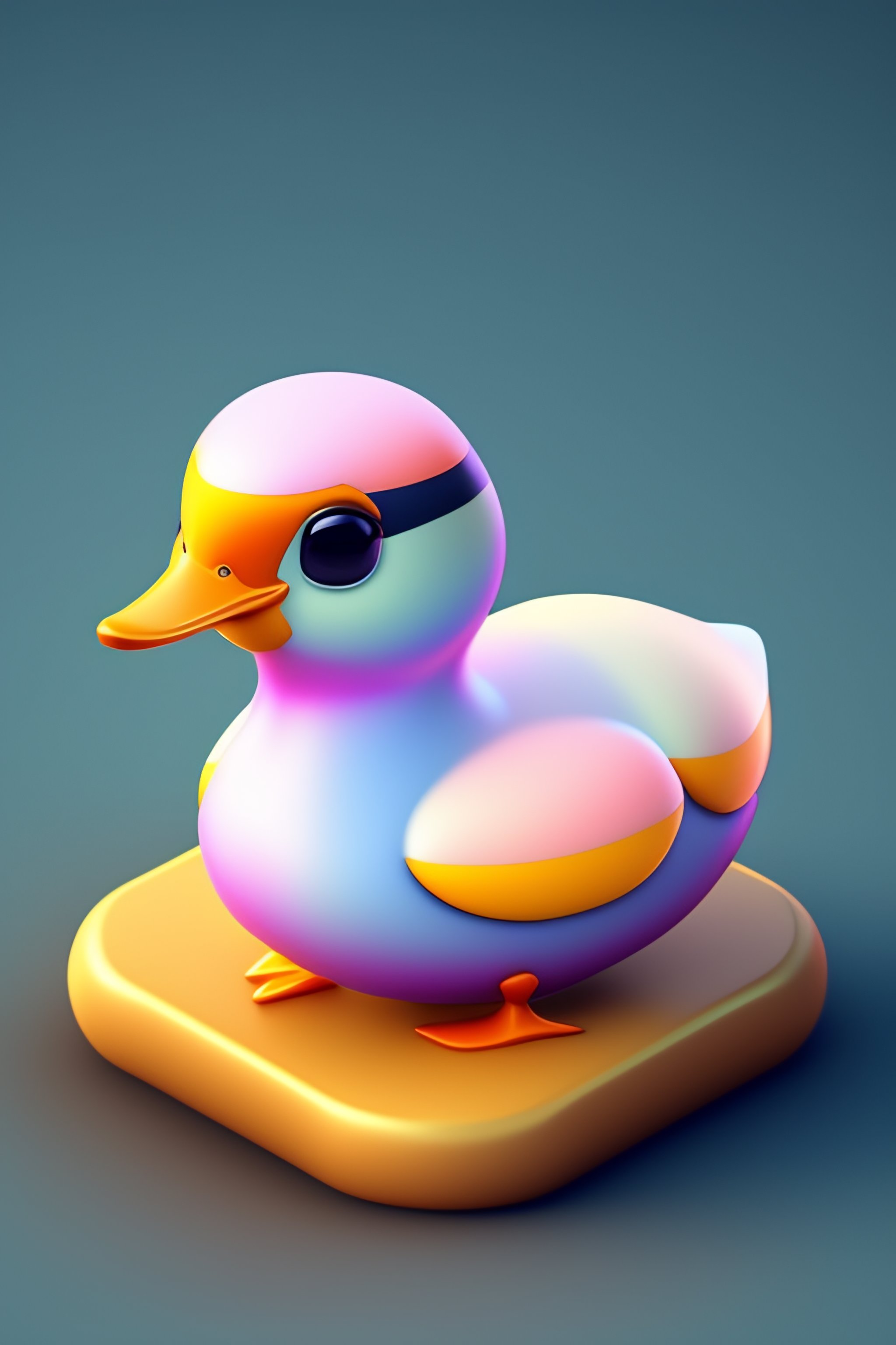 Lexica - Cute isometric duck, 3d art, pastel colors, soft lighting ...