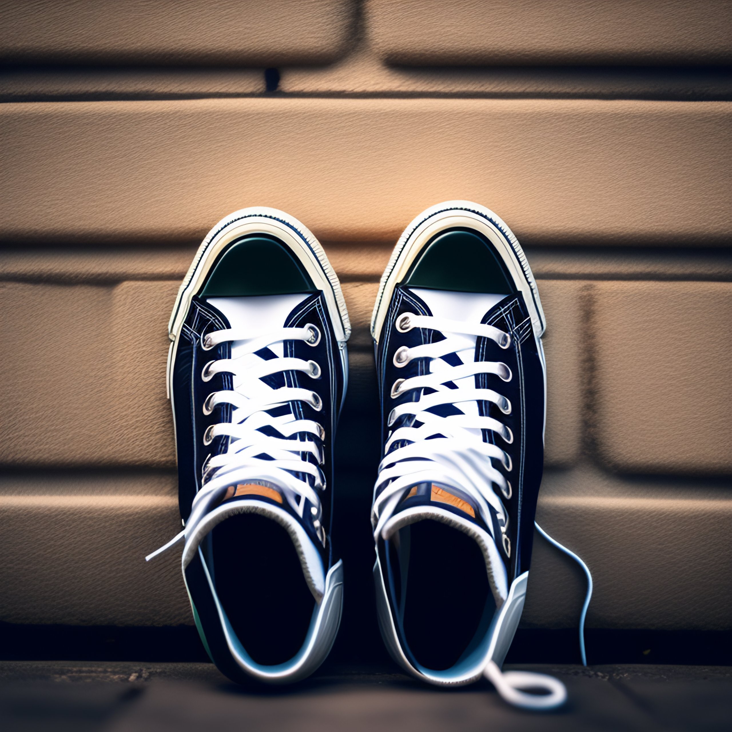 Lexica - Portrait of a pair of converse all star sneakers hanging by ...