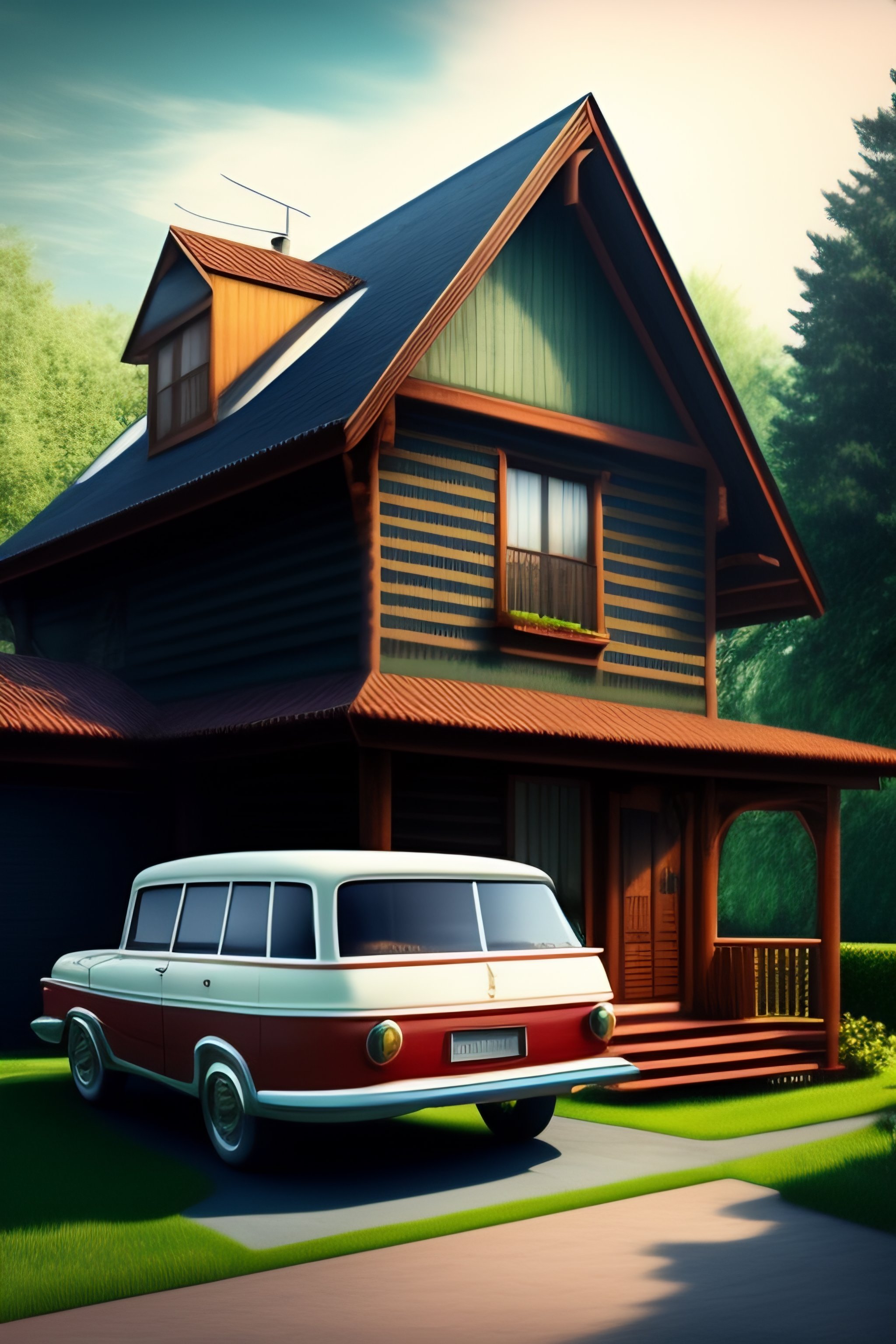 Lexica - Paint, motor, house, persons