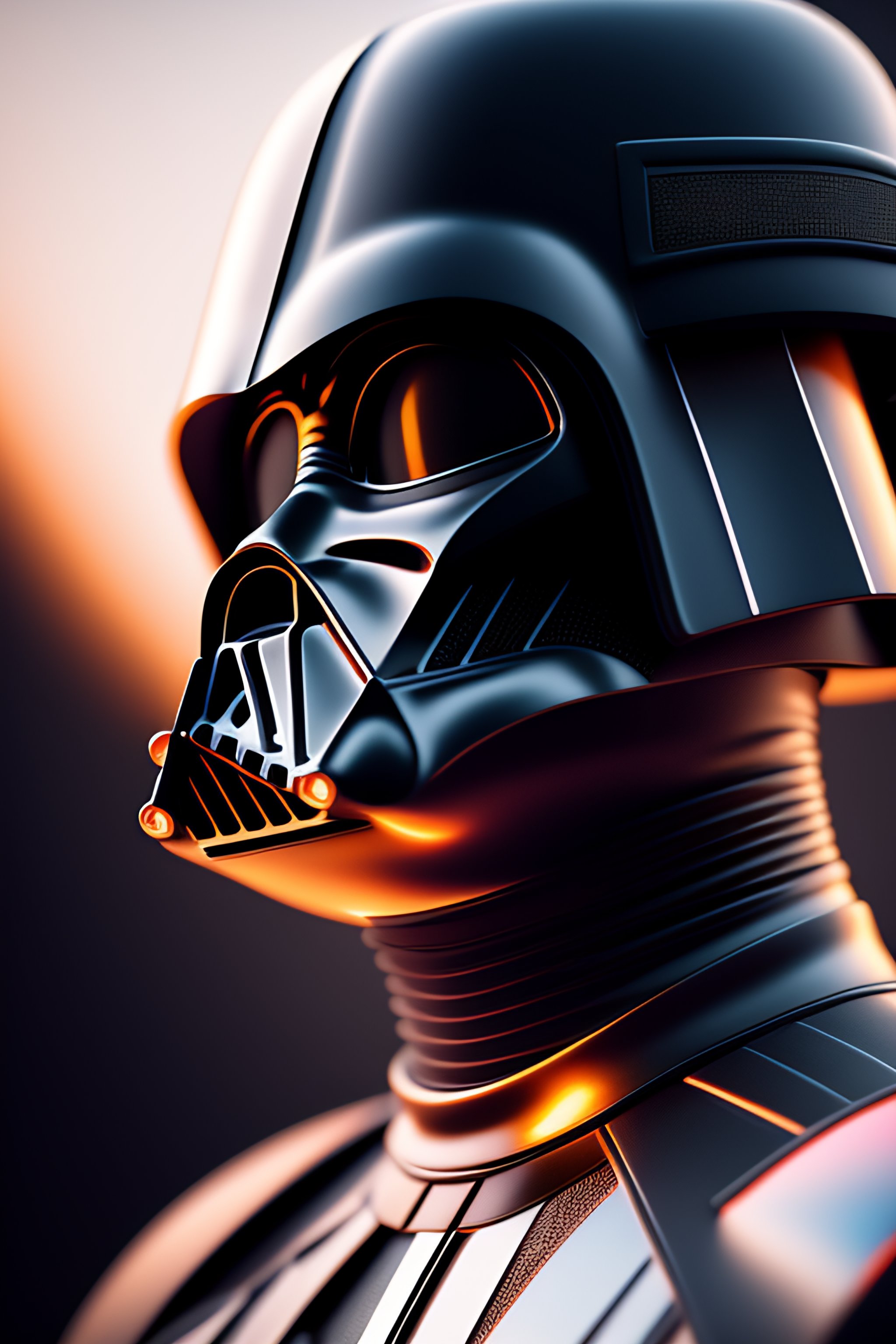 Lexica - Darth vader is driving , an ambient occlusion render by ...