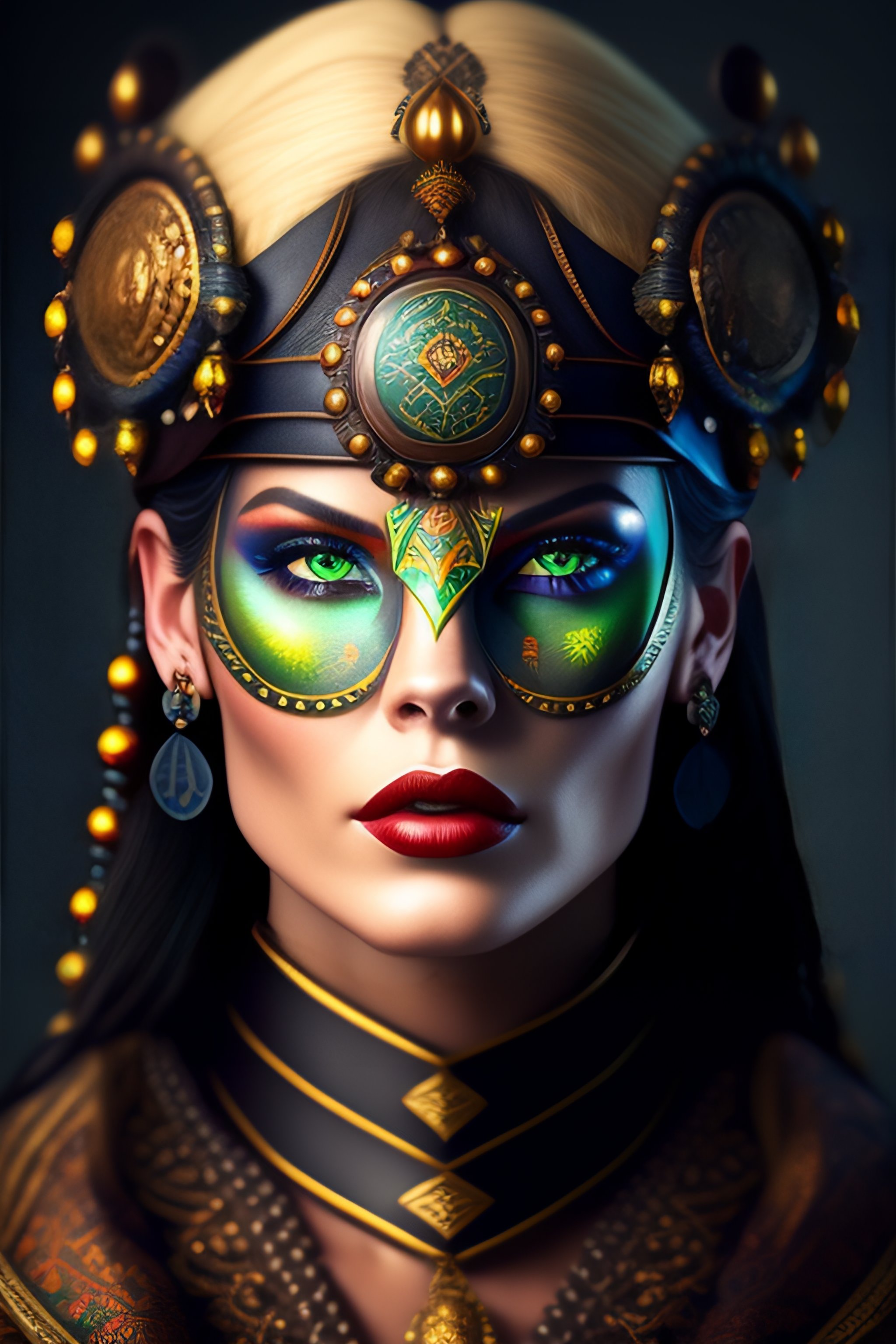 Lexica - Liv tyler, steampunk tribal mask, russian pottery, vivid ...