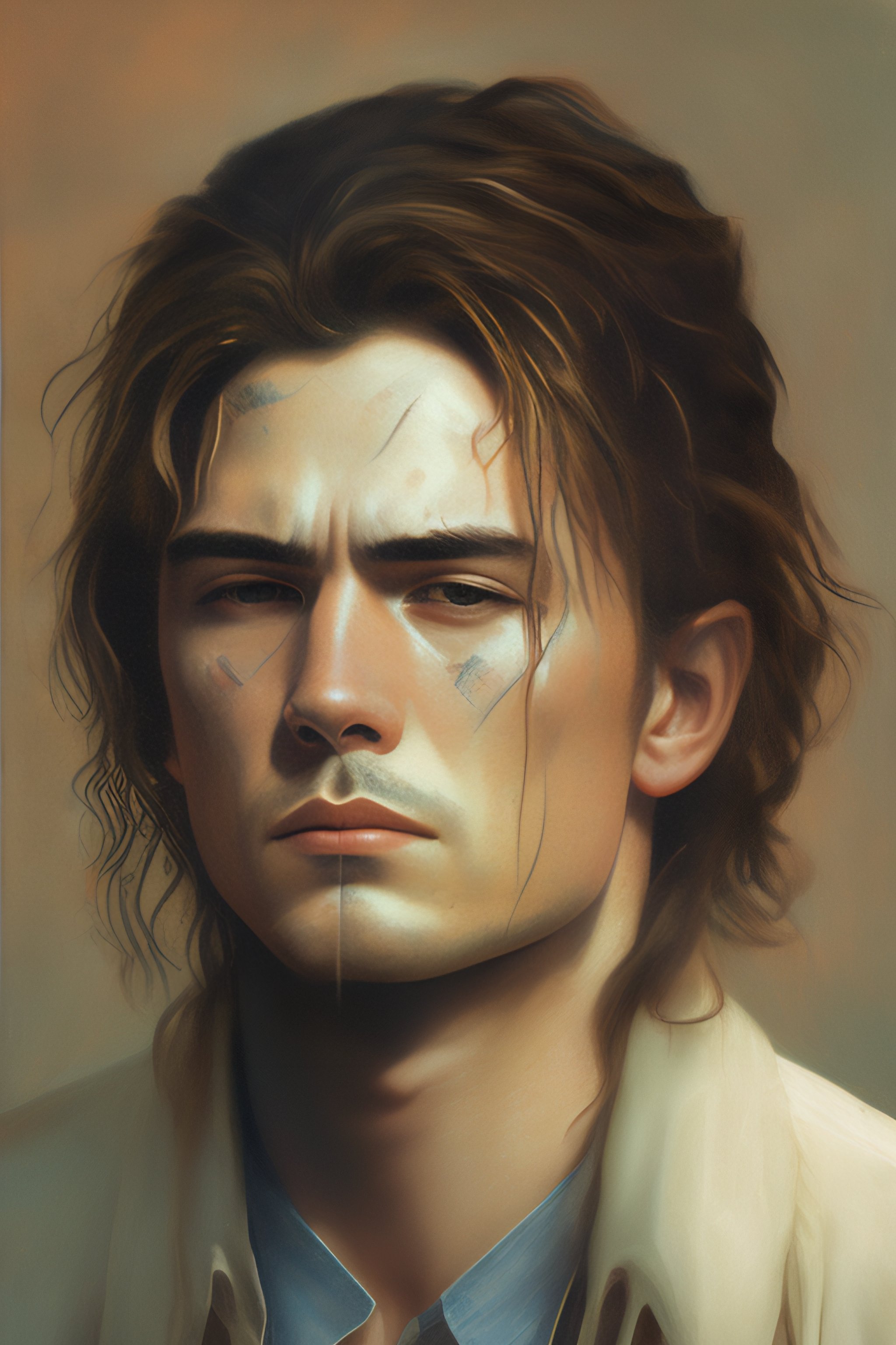 Lexica - A picture of a guy with a teardrop would show a man with a ...