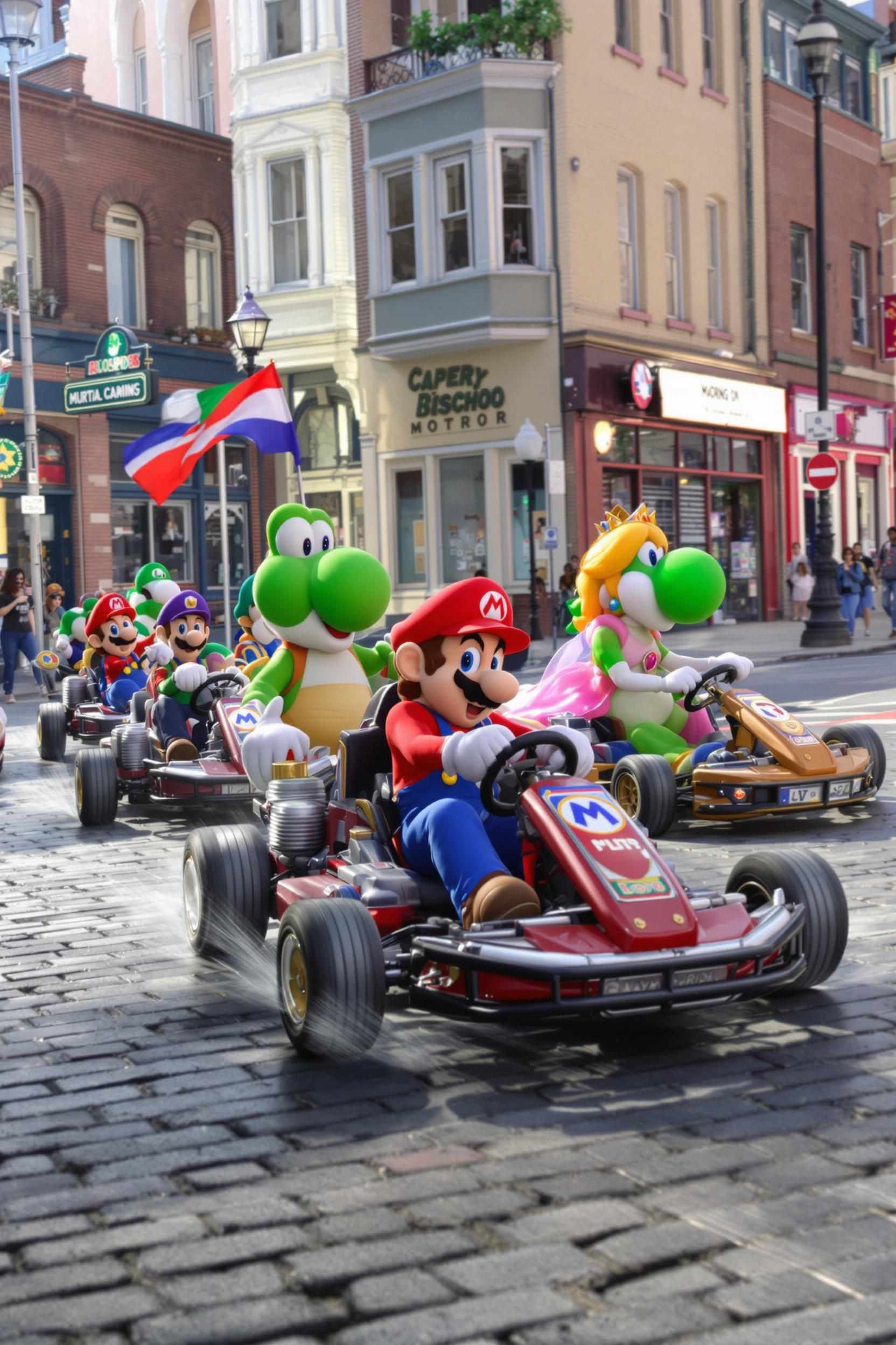 Lexica - Photo realistic mario brothers that takes place in Cincinnati ...