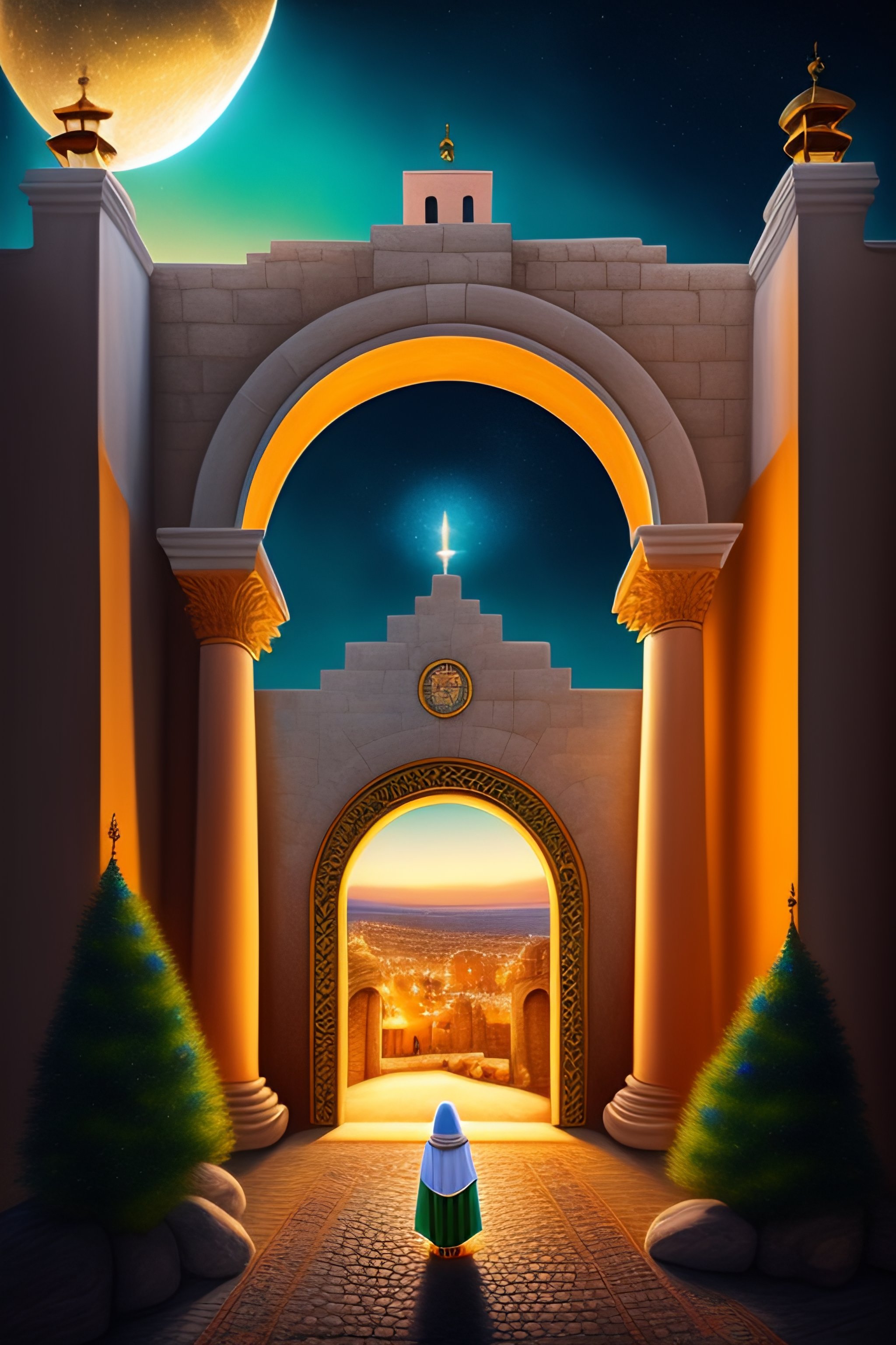 Lexica - Adoration of the Kings of the East at the portal of Bethlehem ...