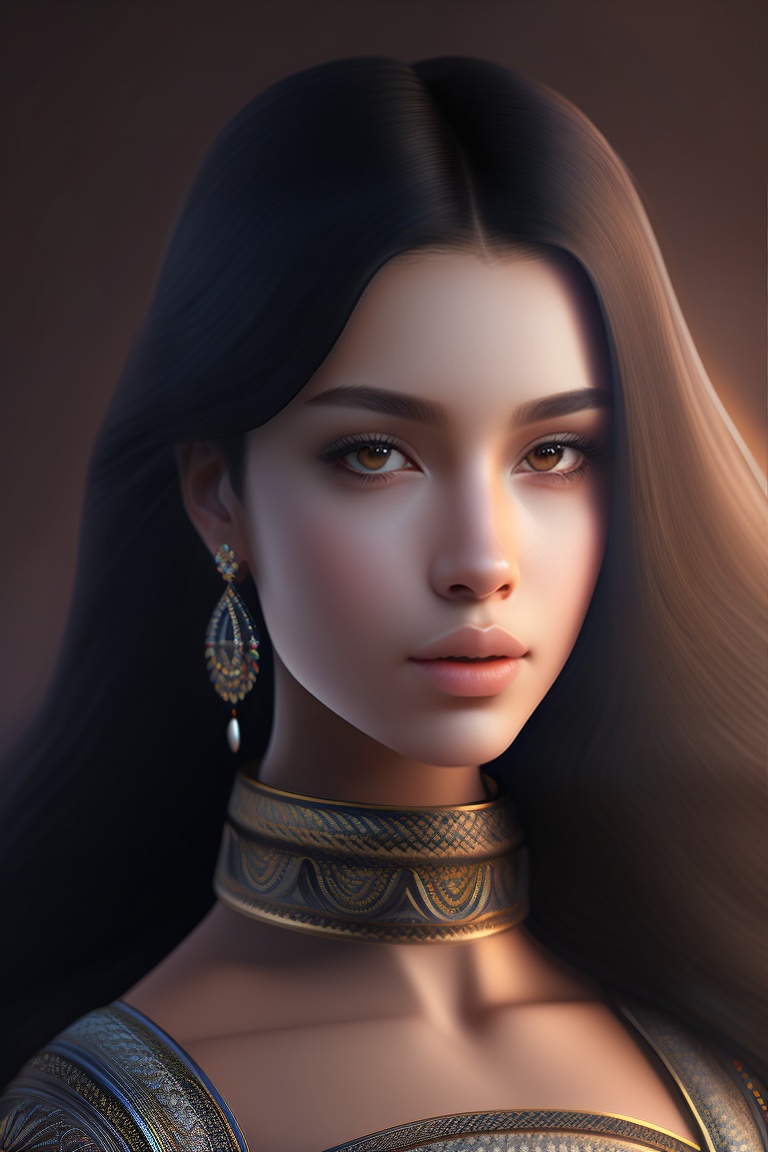 Lexica - Beautiful portrait of a ghost girl with long black hair, white ...