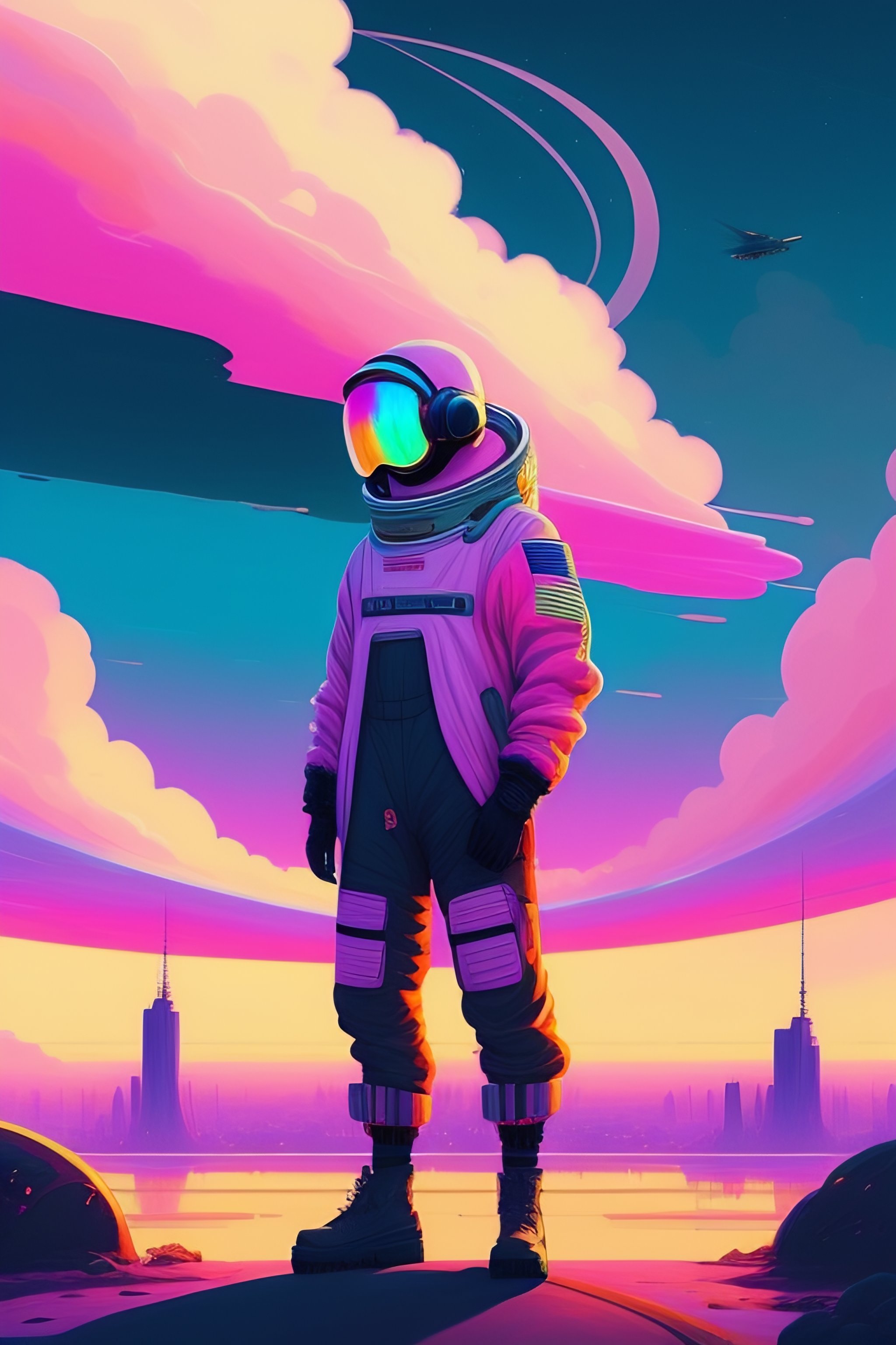 Lexica - Highly detailed portrait of an astronaut. vintage style with a ...