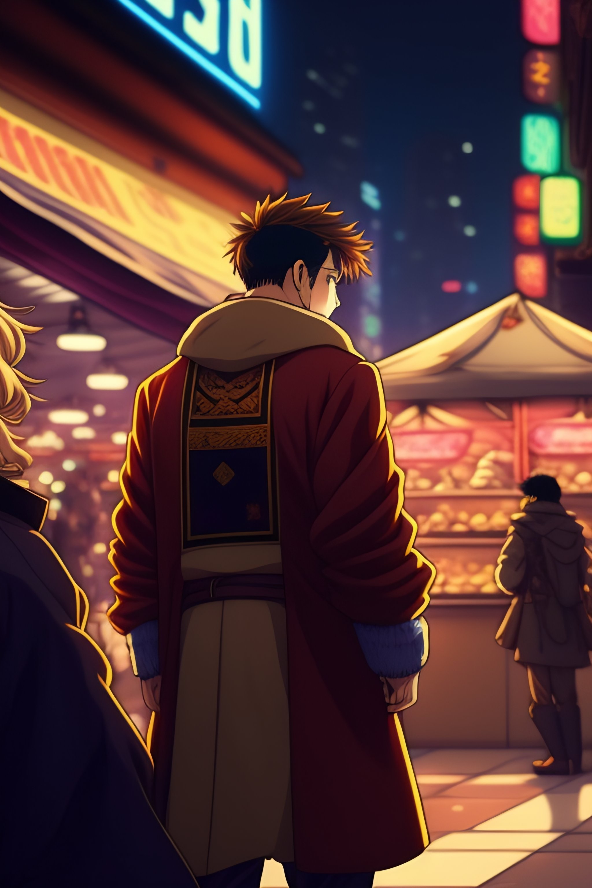 Lexica - Vintage anime style of the 90s, a widescreen shot of a chaotic ...