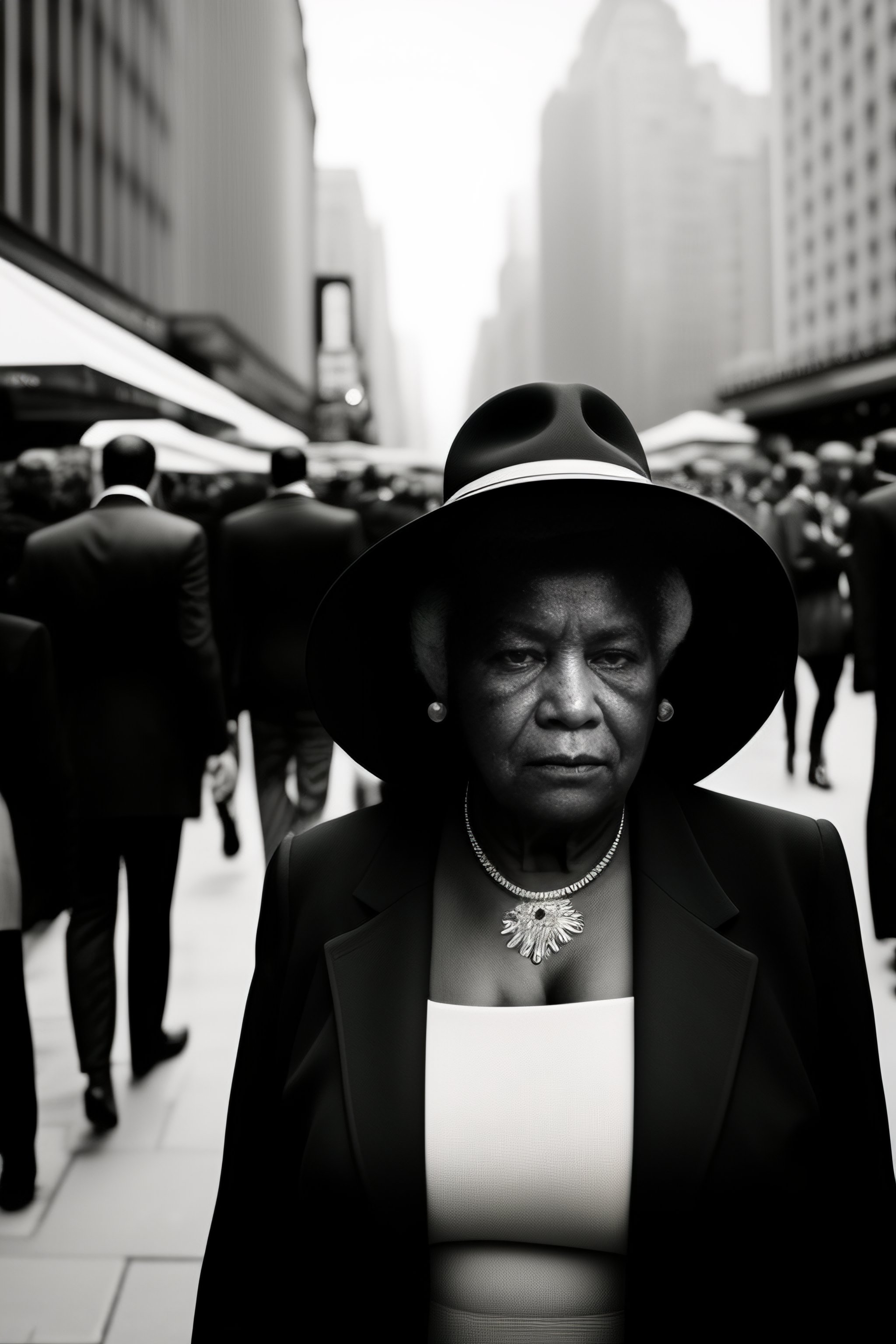 Lexica - William Klein street photography ,random humans, complex background, perspective, wide ...