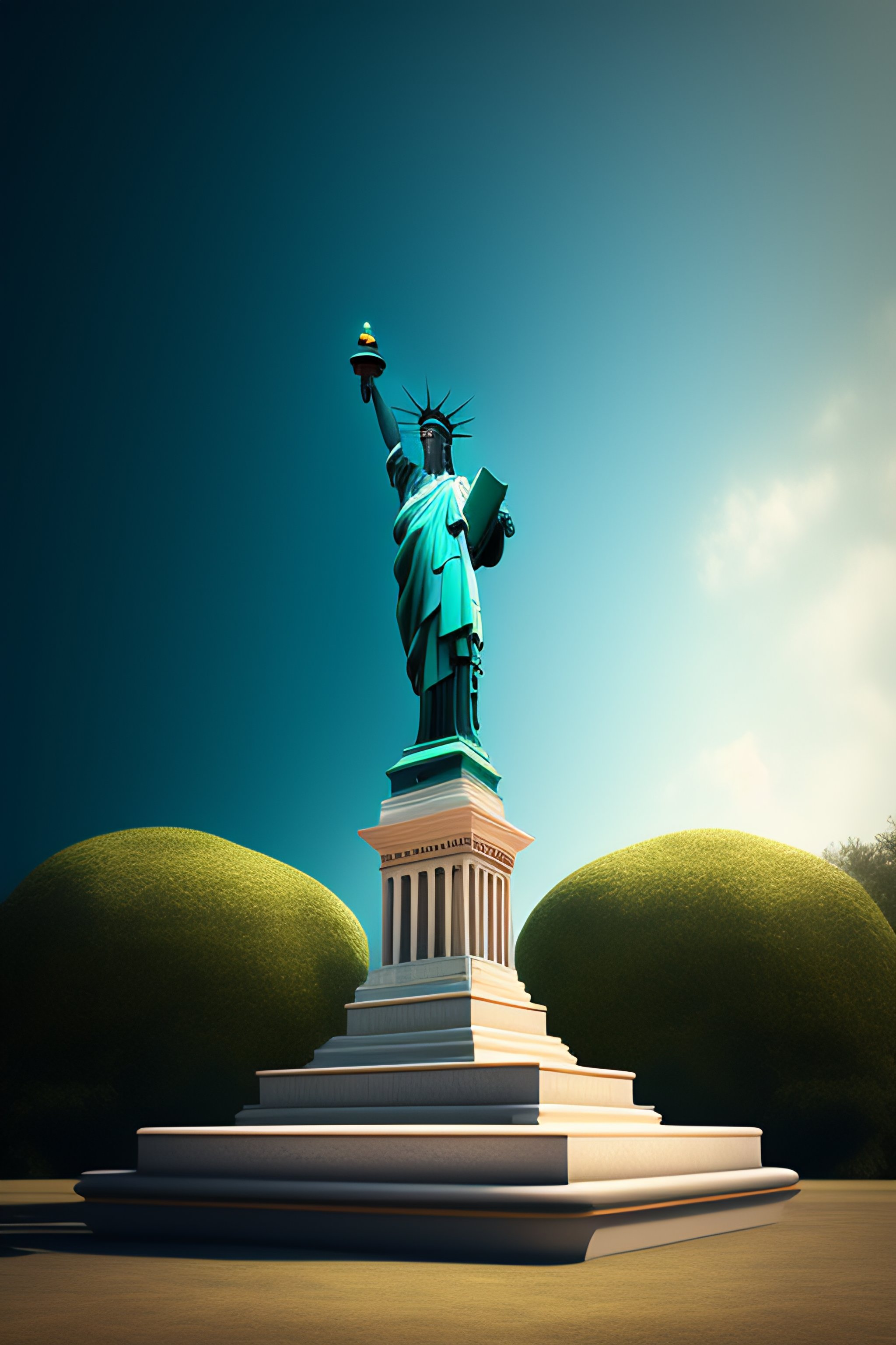 Lexica - Freedom statute realistic