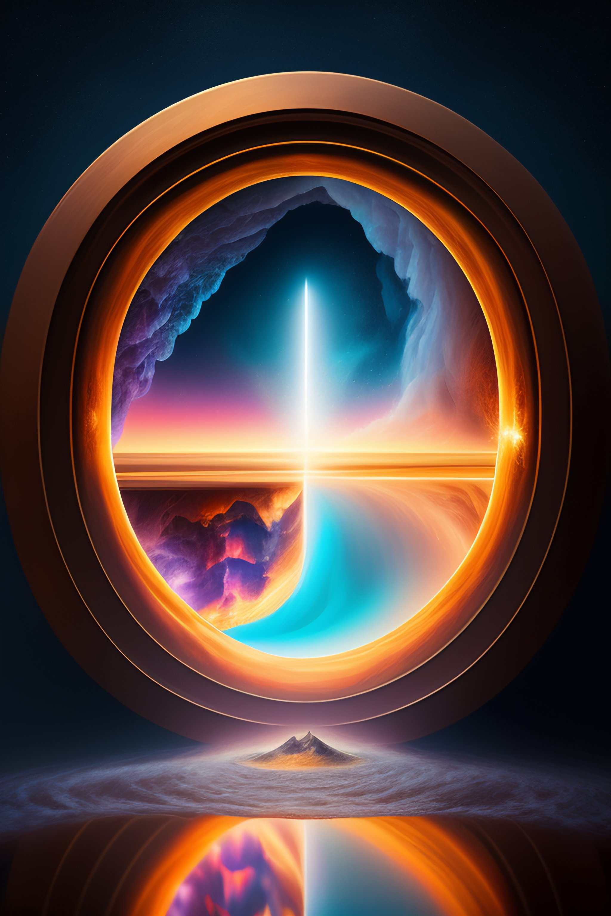 Lexica - Flashing portals from heaven, digital painting, digital ...