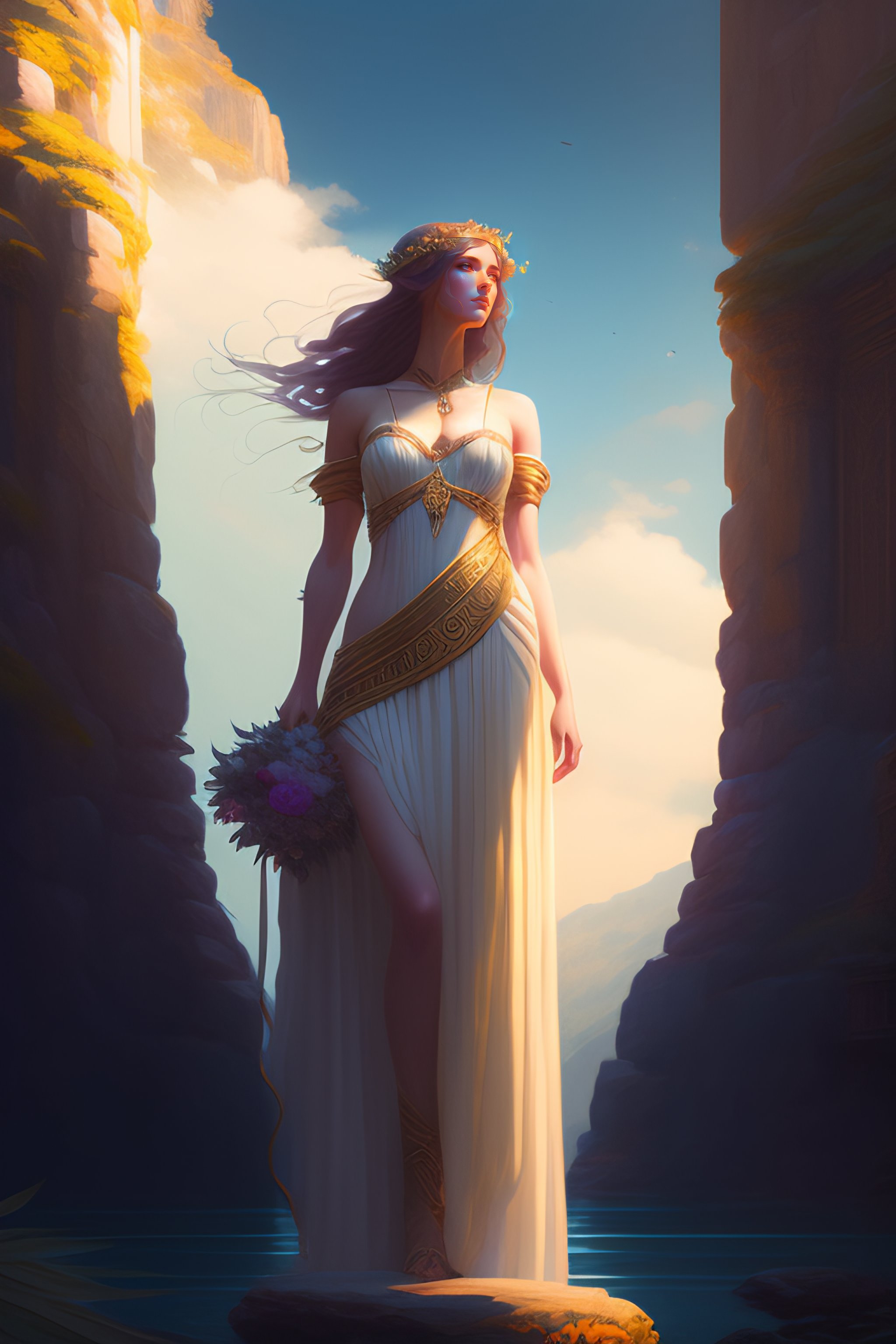 Lexica - Highly detailed full body of Eurydice Greek mythology, stephen ...