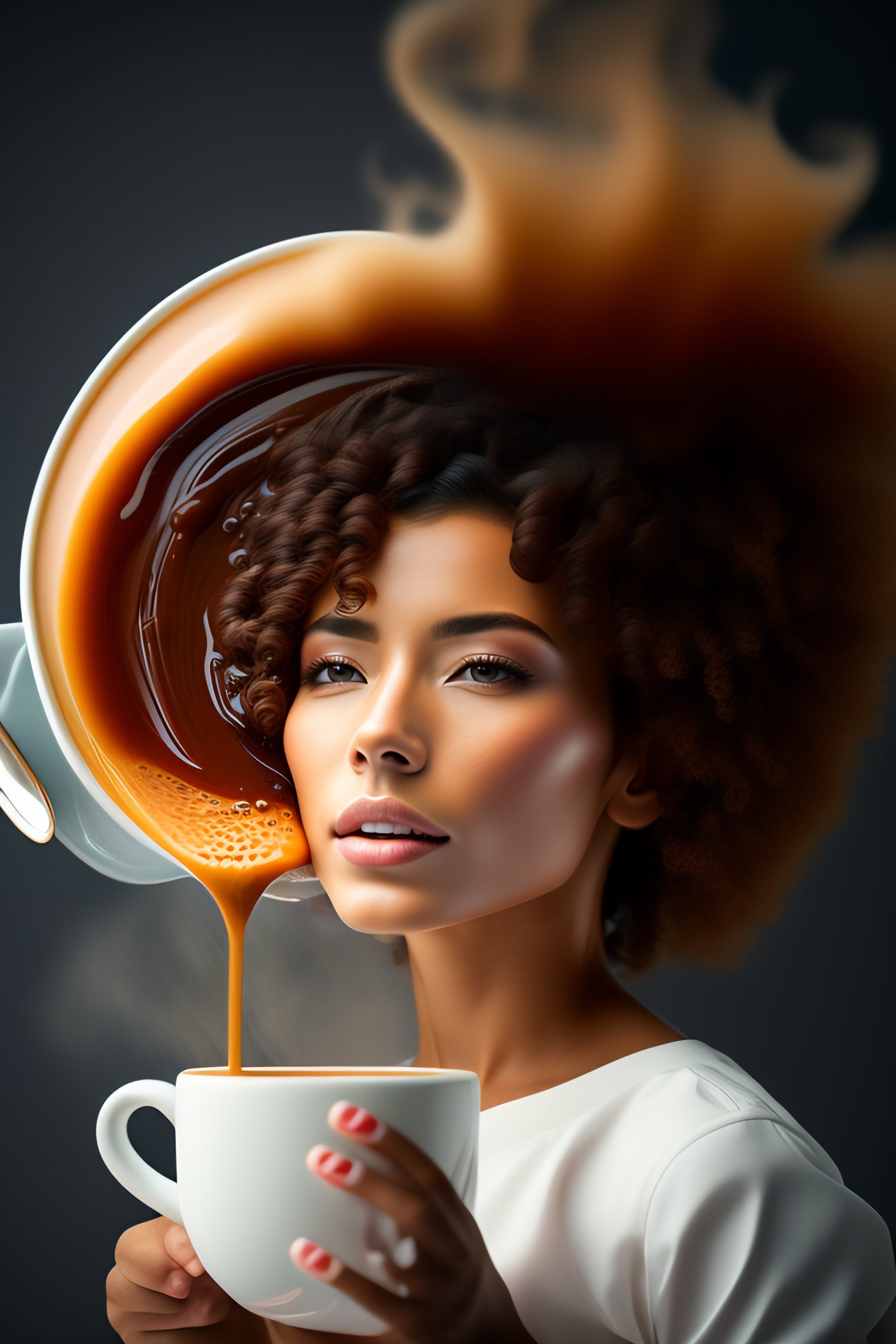 Lexica - Coffee pour on hair