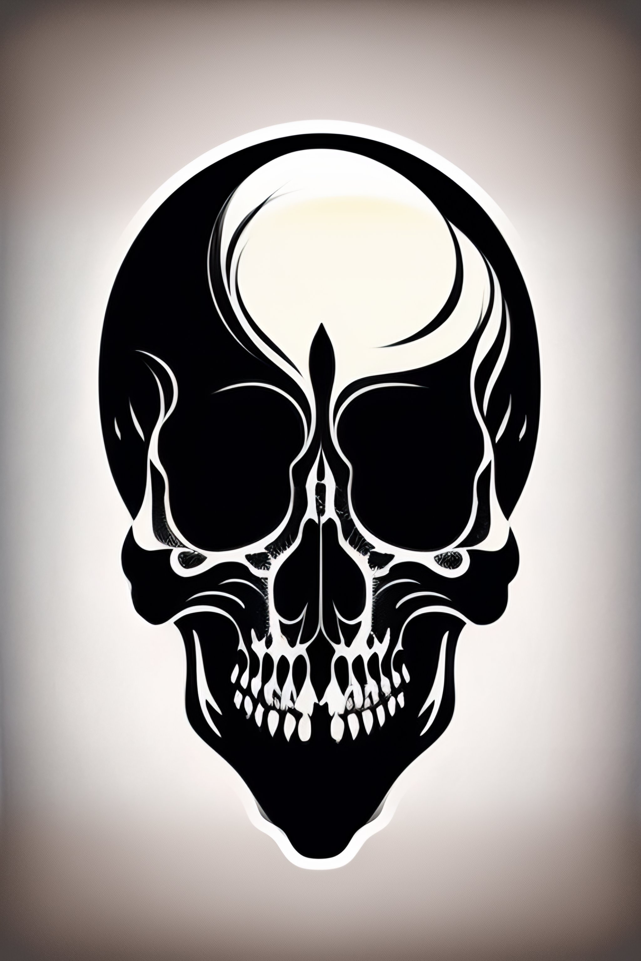 Lexica - Illustration of alien skull isolated on white background ...