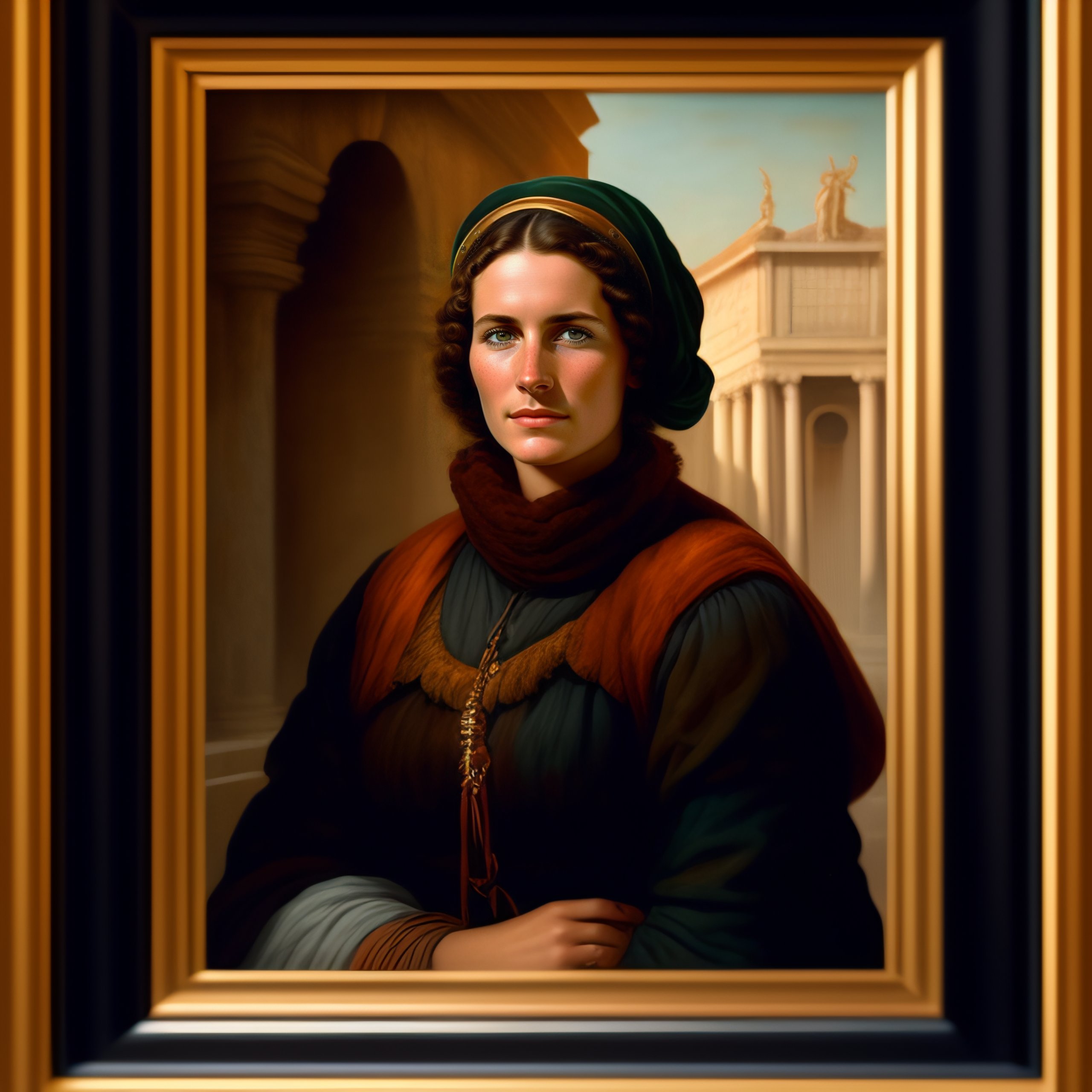 Lexica - A beautiful portrait of an embarrassed female miner in rome