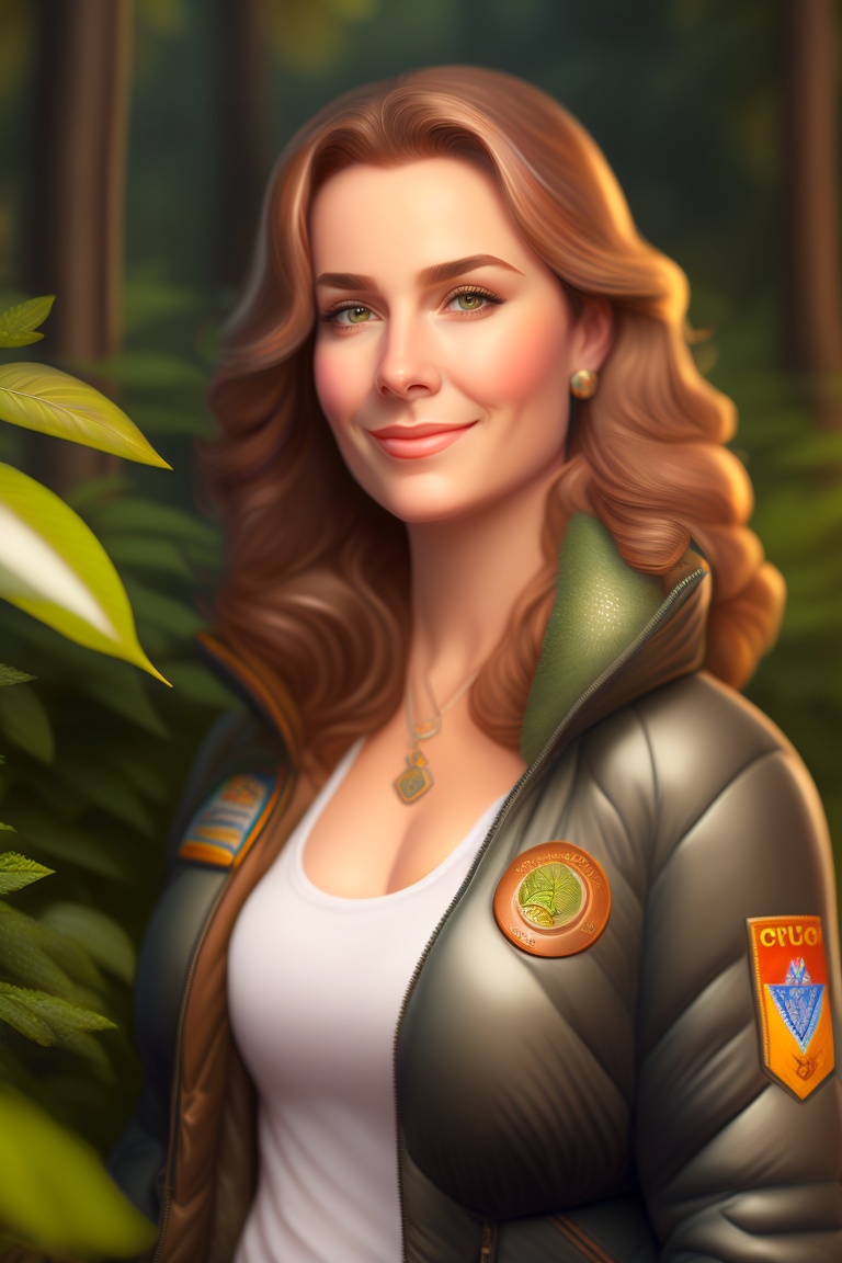 Lexica - Portrait of a woman in her thirties, slightly overweight ...