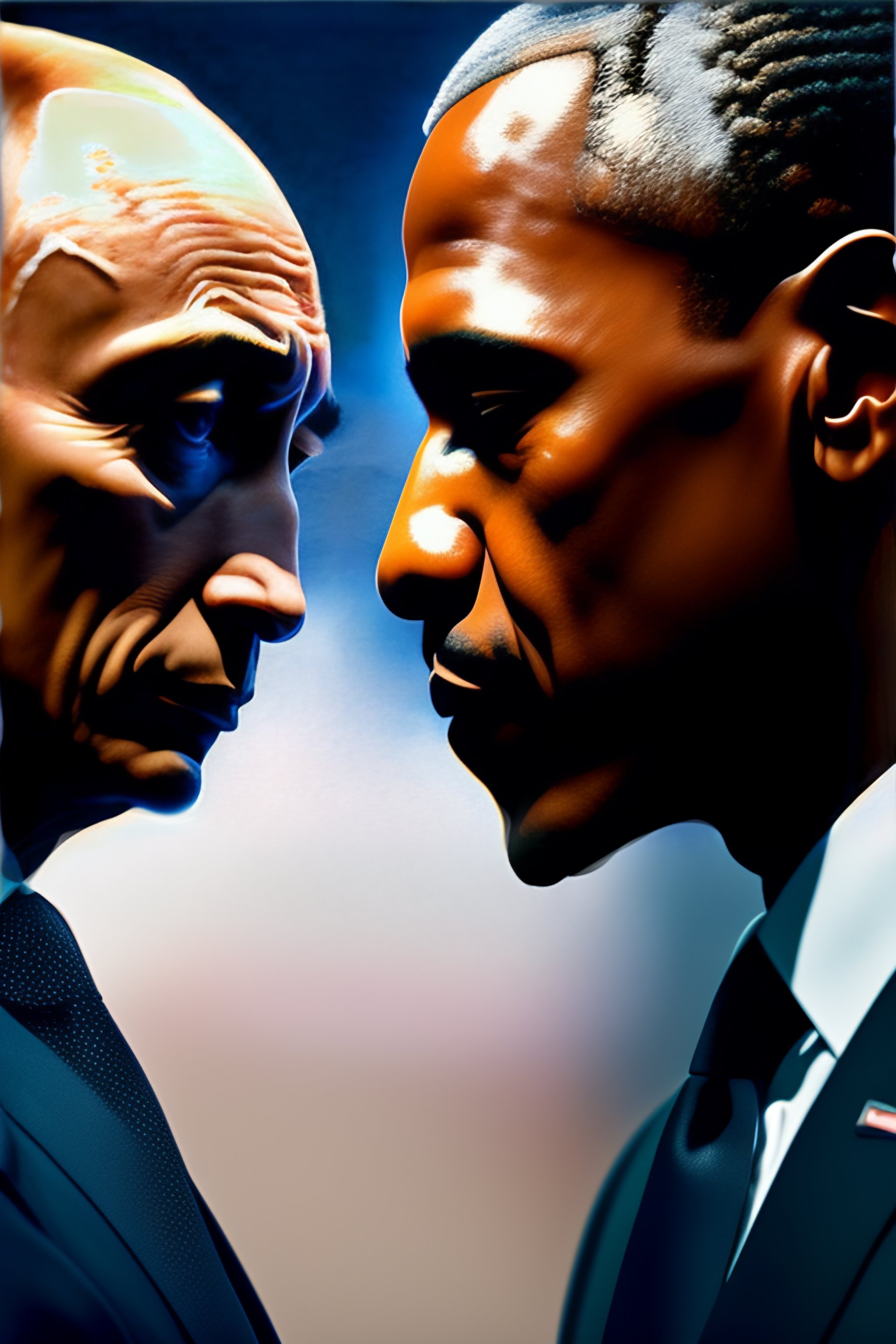 Lexica - Vladimir Putin having a face off with Barack Obama, ultra ...