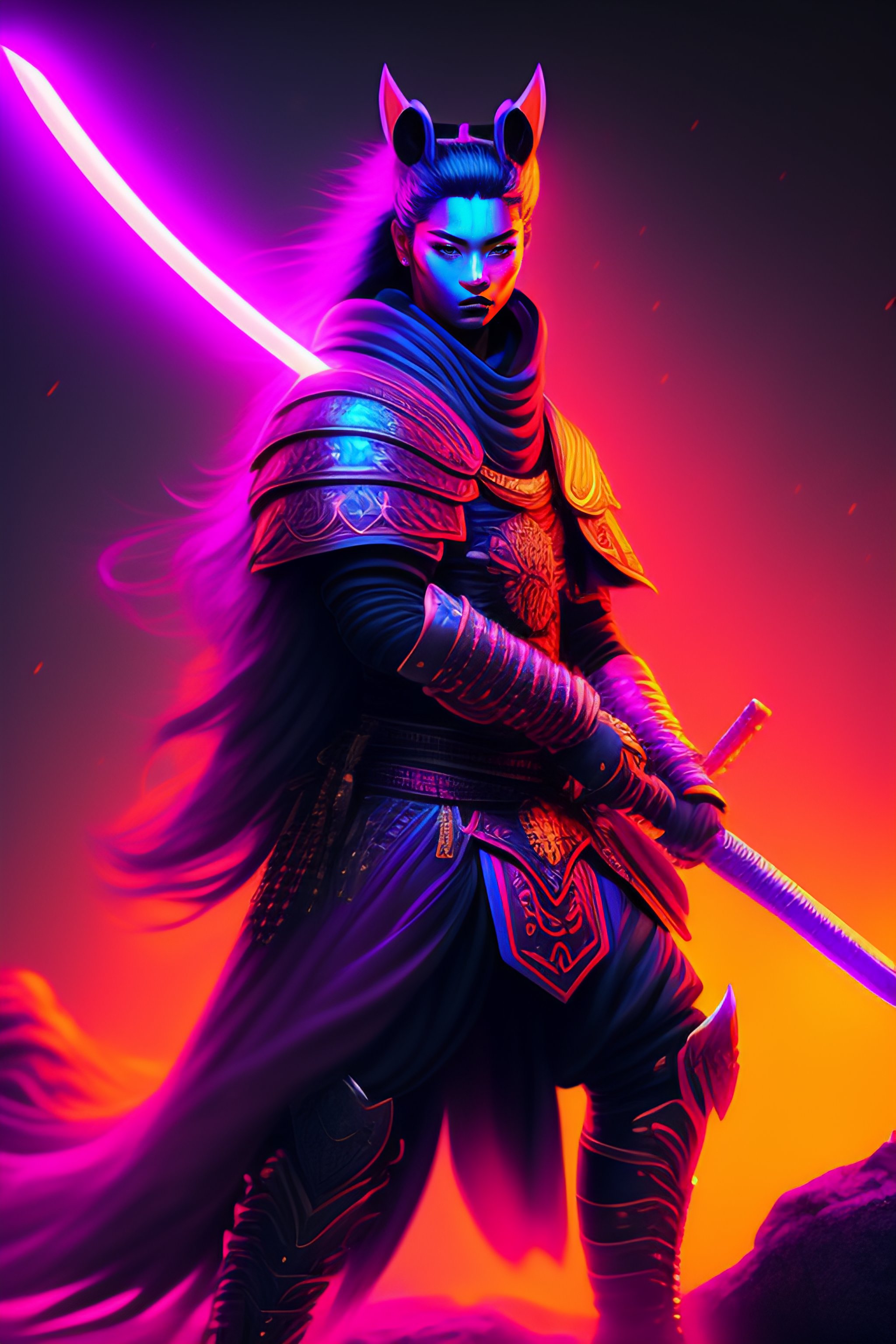 Lexica - Neon Samurai