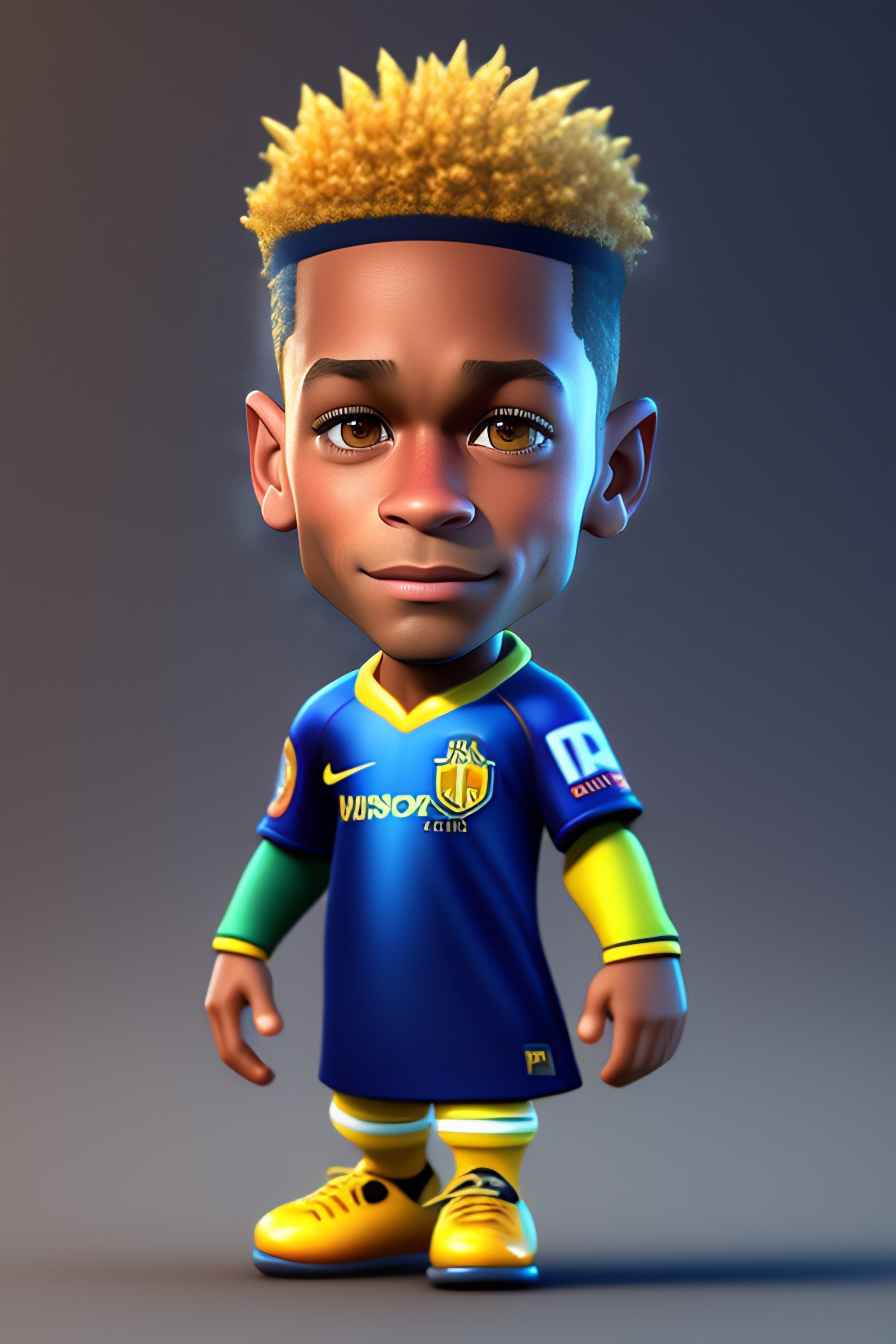 Lexica - Neymar 3d character cartoon disney pixar render