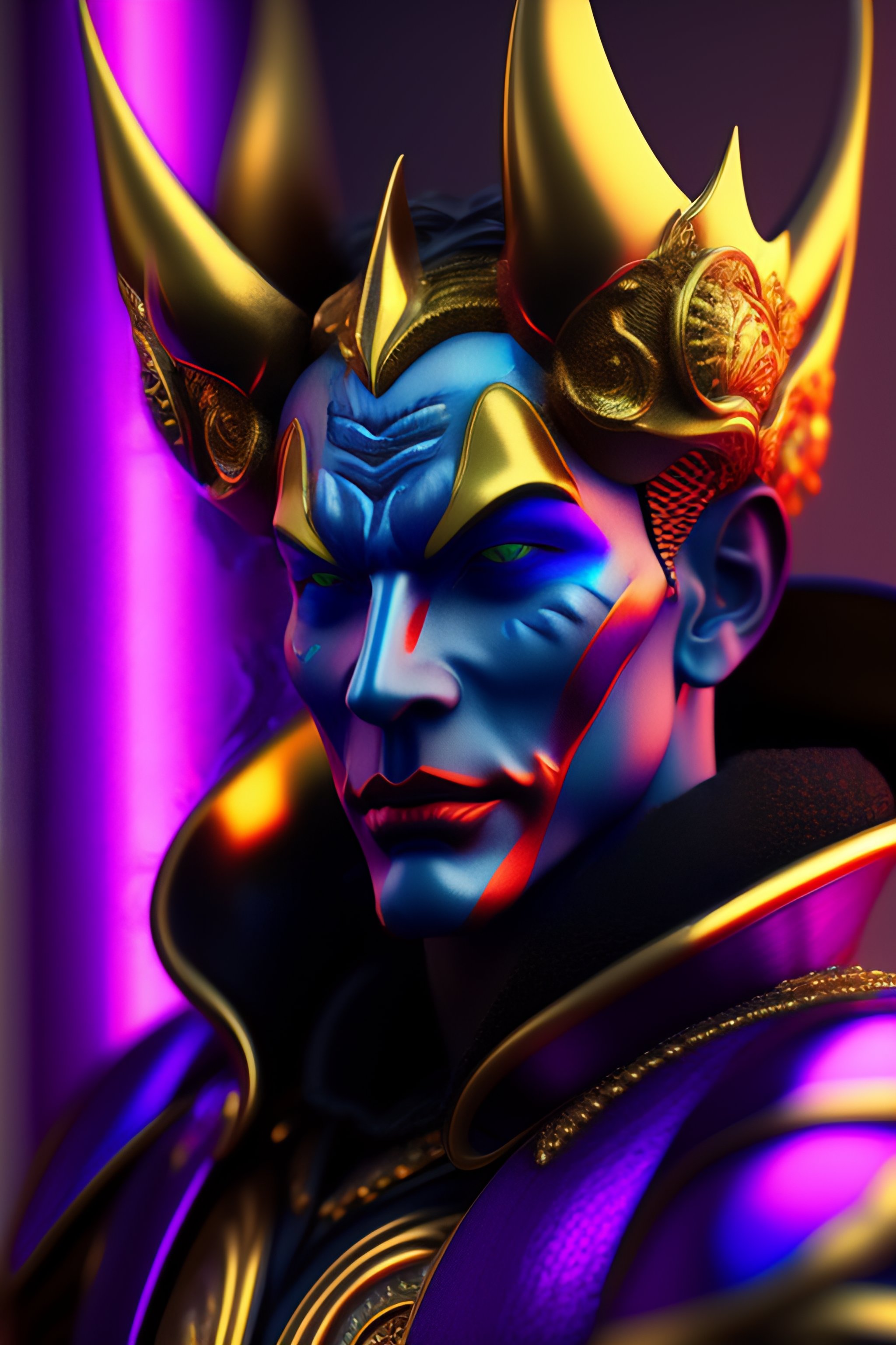 Lexica - Ultra quality. hyper realistic mad joker, intricate silver ...