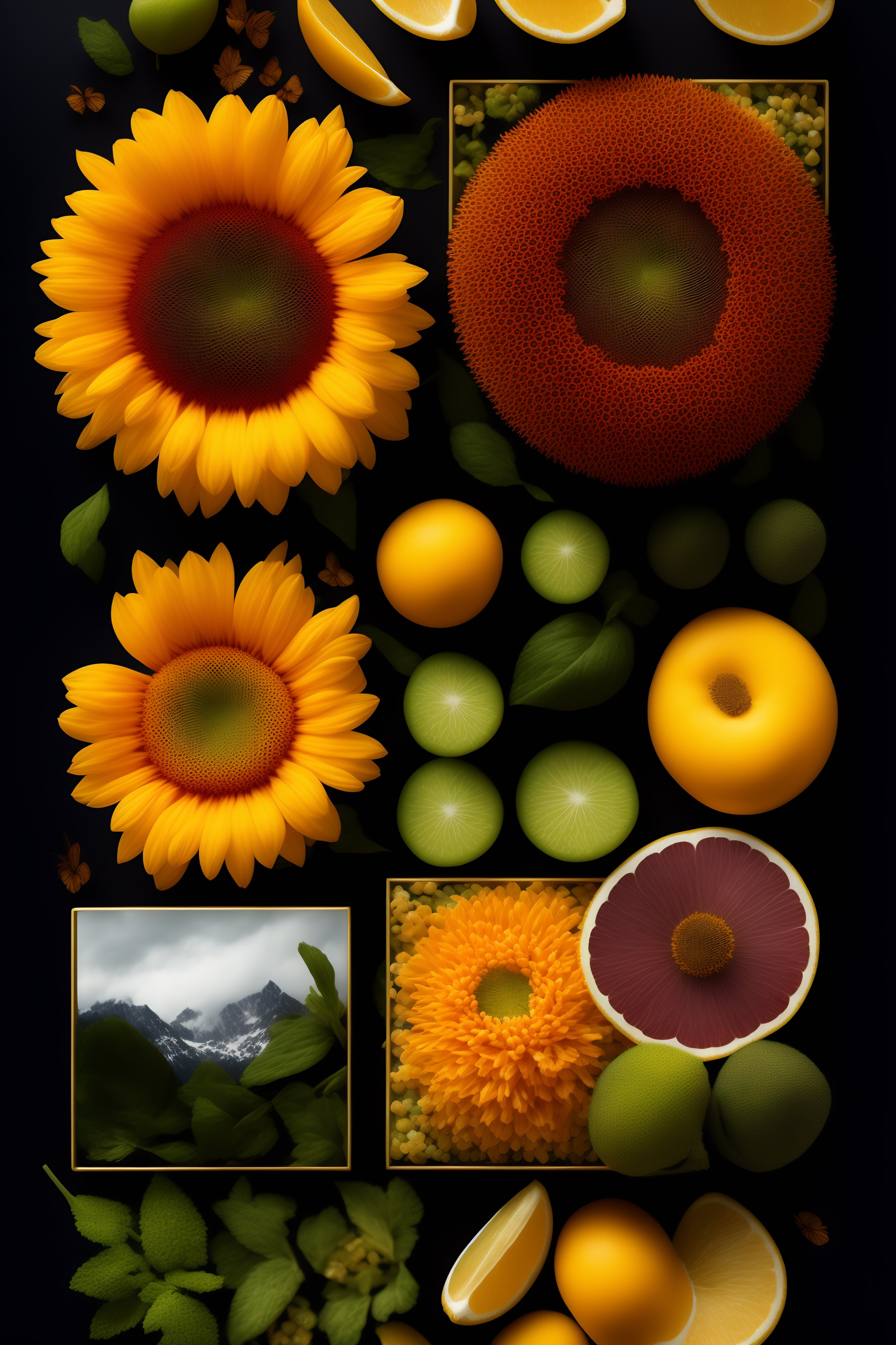 Lexica - Knolling photography of nature by kristen meyer