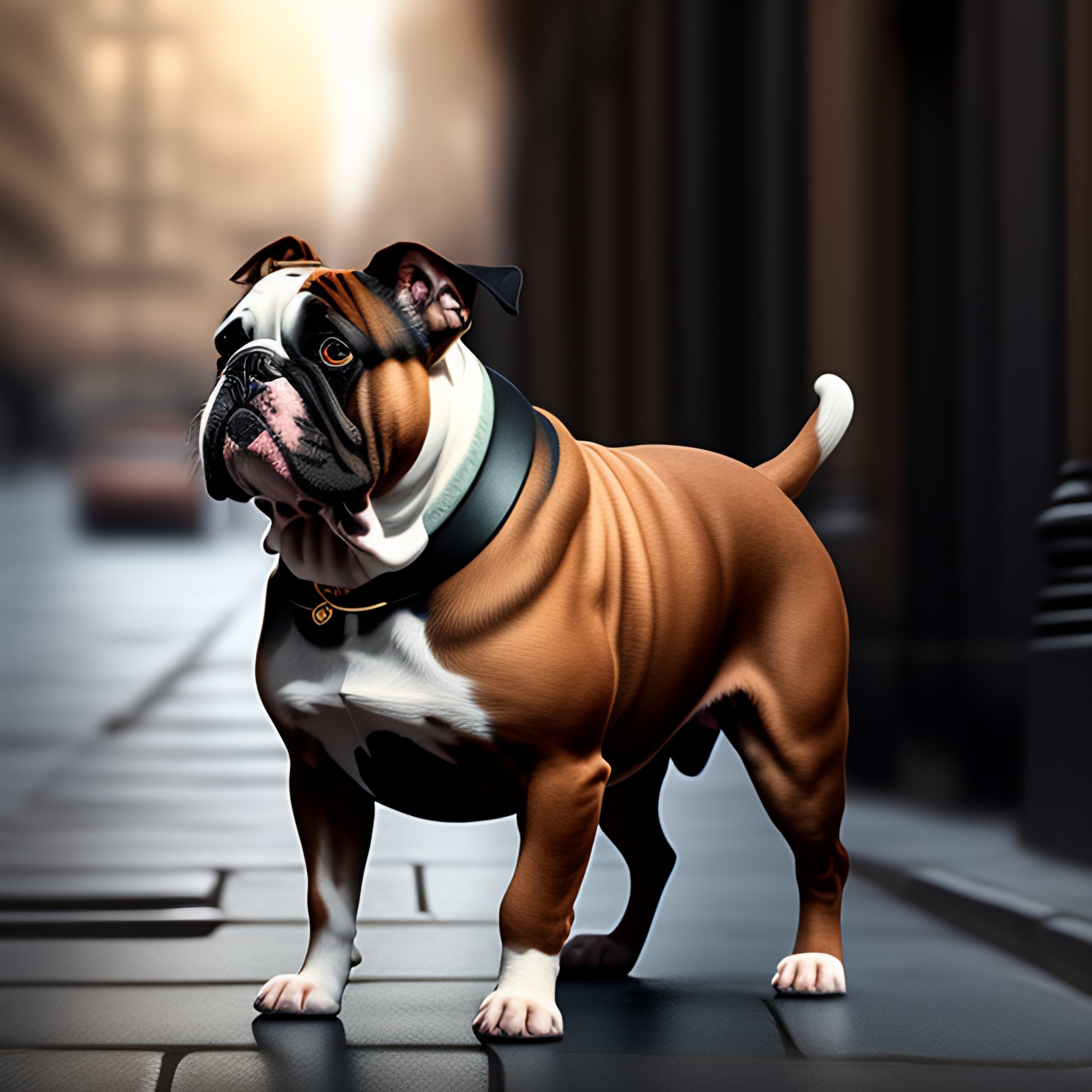 Lexica - Steampunk, bulldog french, photorealistic, detailed, on a city ...
