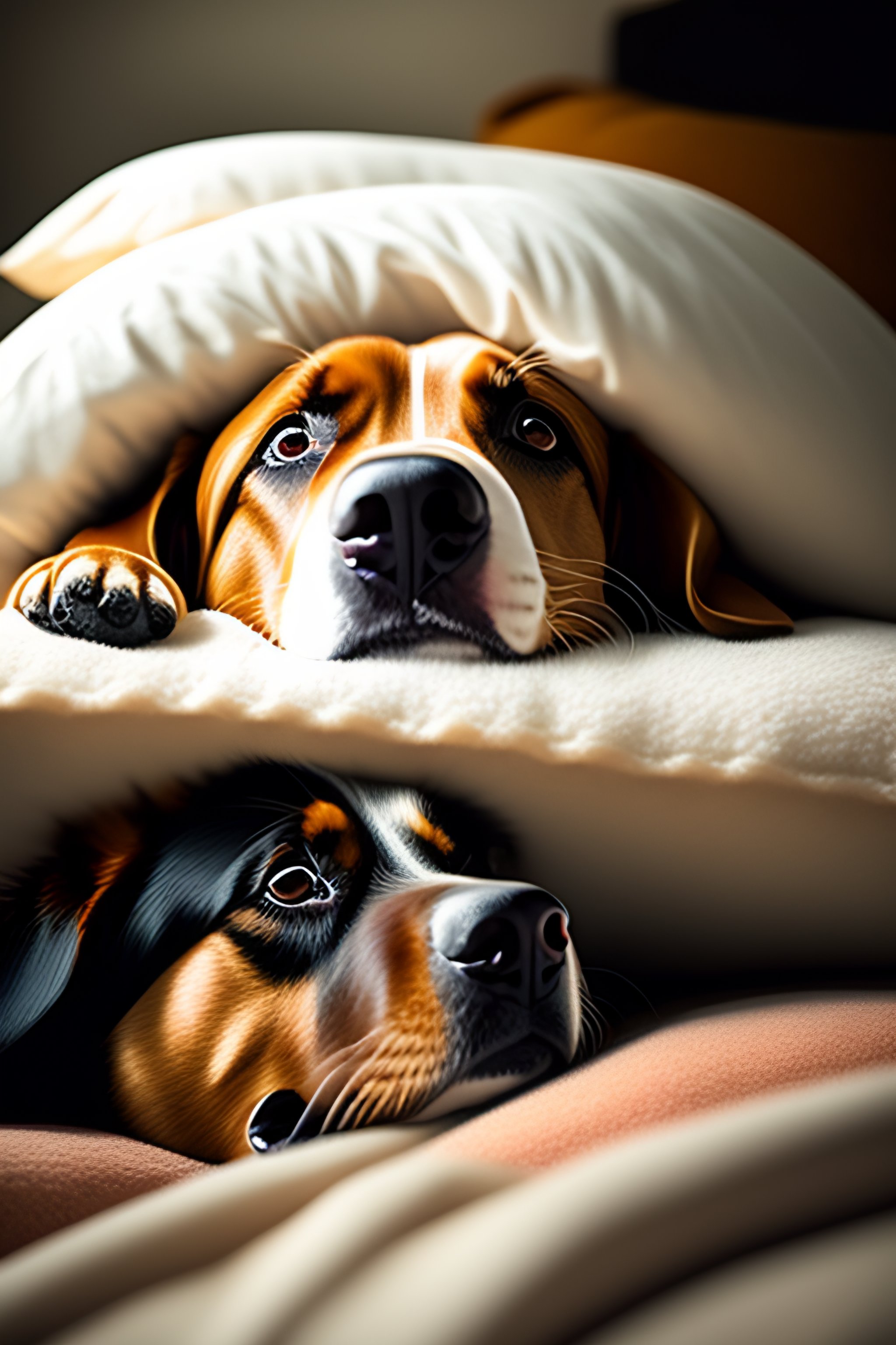 Lexica - A dog waking up