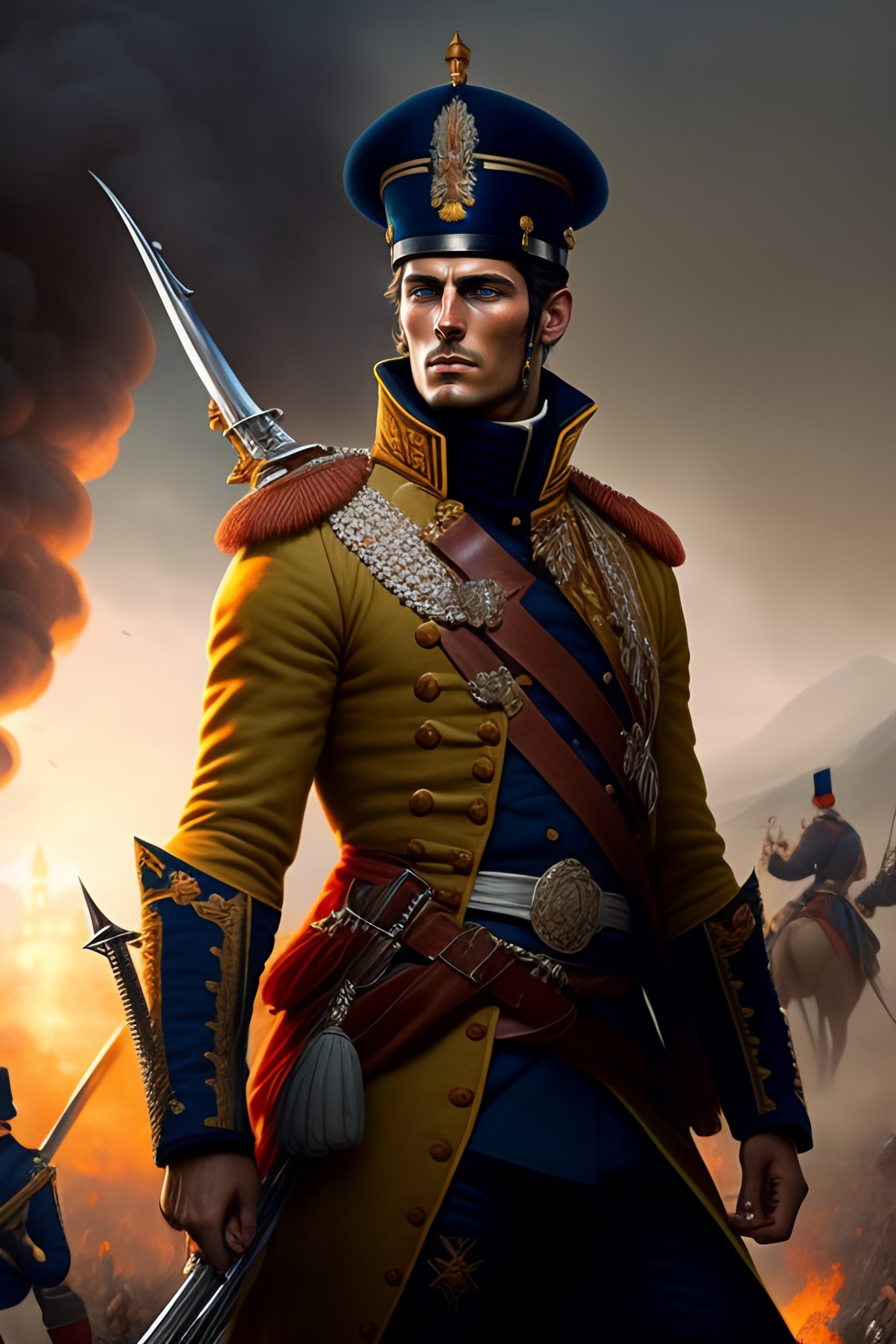 Lexica - Highly detailed illustration featuring french napoleonic ...