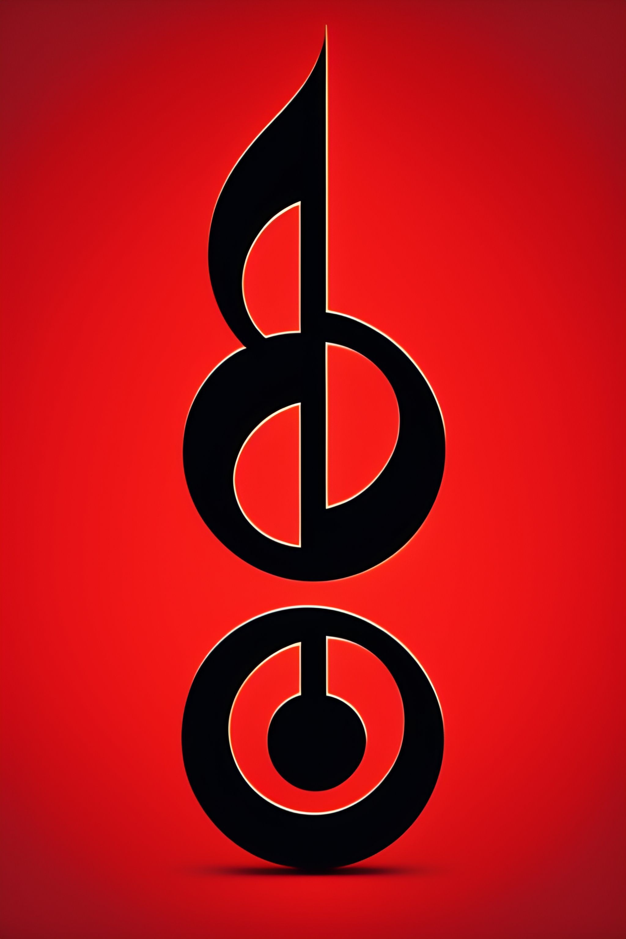 Lexica - Music note logo, minimalistic vector