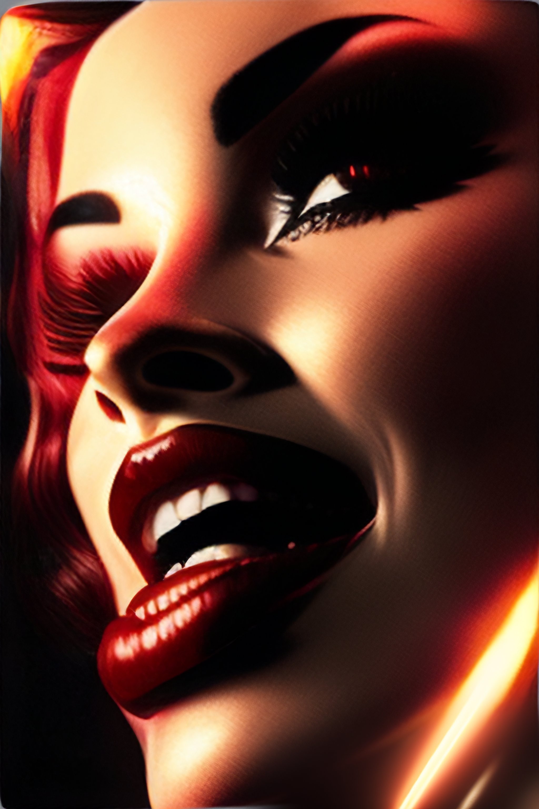Lexica - Picture of a mouth, beautiful Vampire fangs out of mouth ...