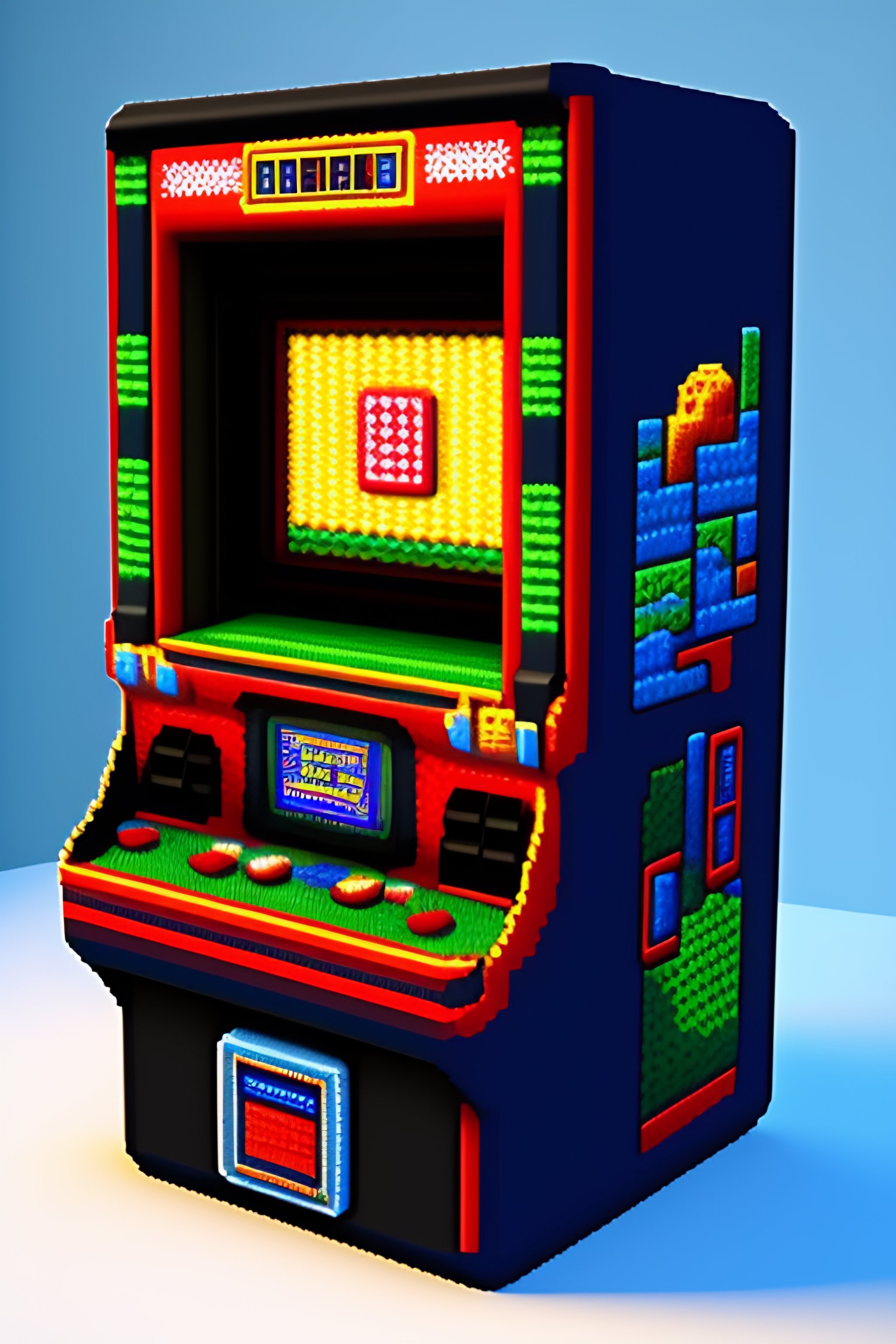 Lexica - Arcade machine, 64 bit pixel art.