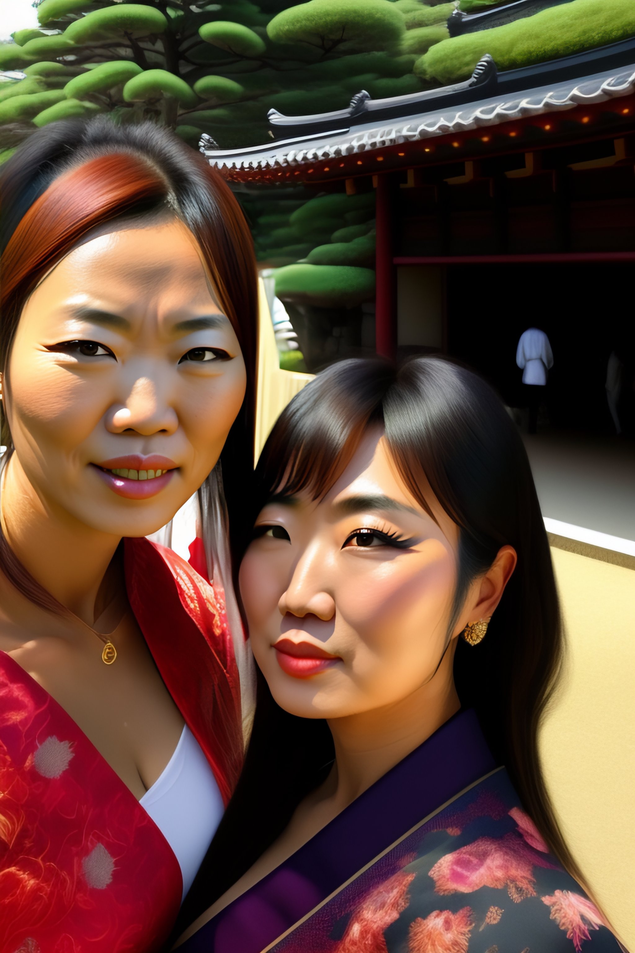 Lexica - Women japan face with large teaths who wants to bit a scorpion