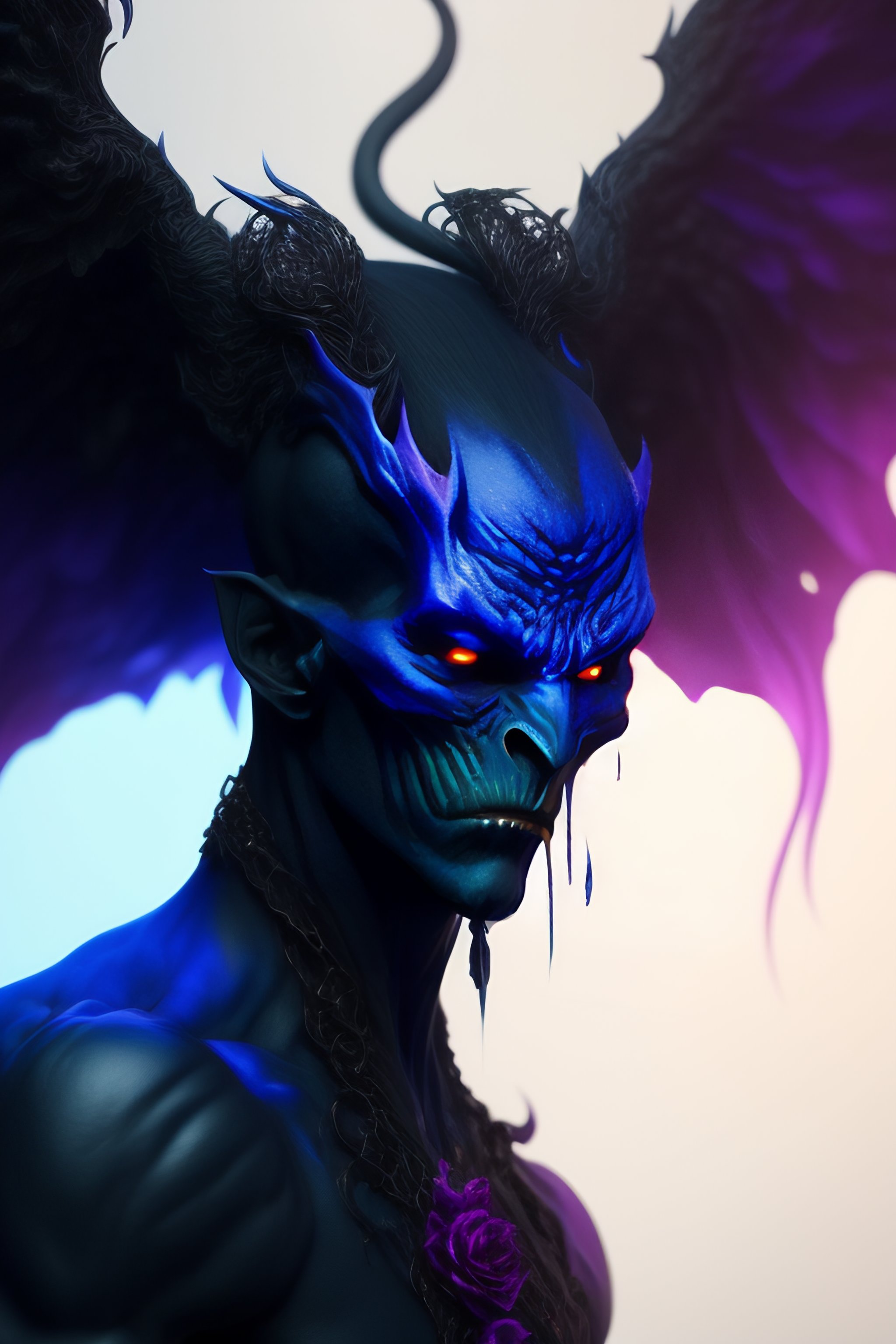 Lexica - Fullbody creature concept demon of envy, looks like a frail ...