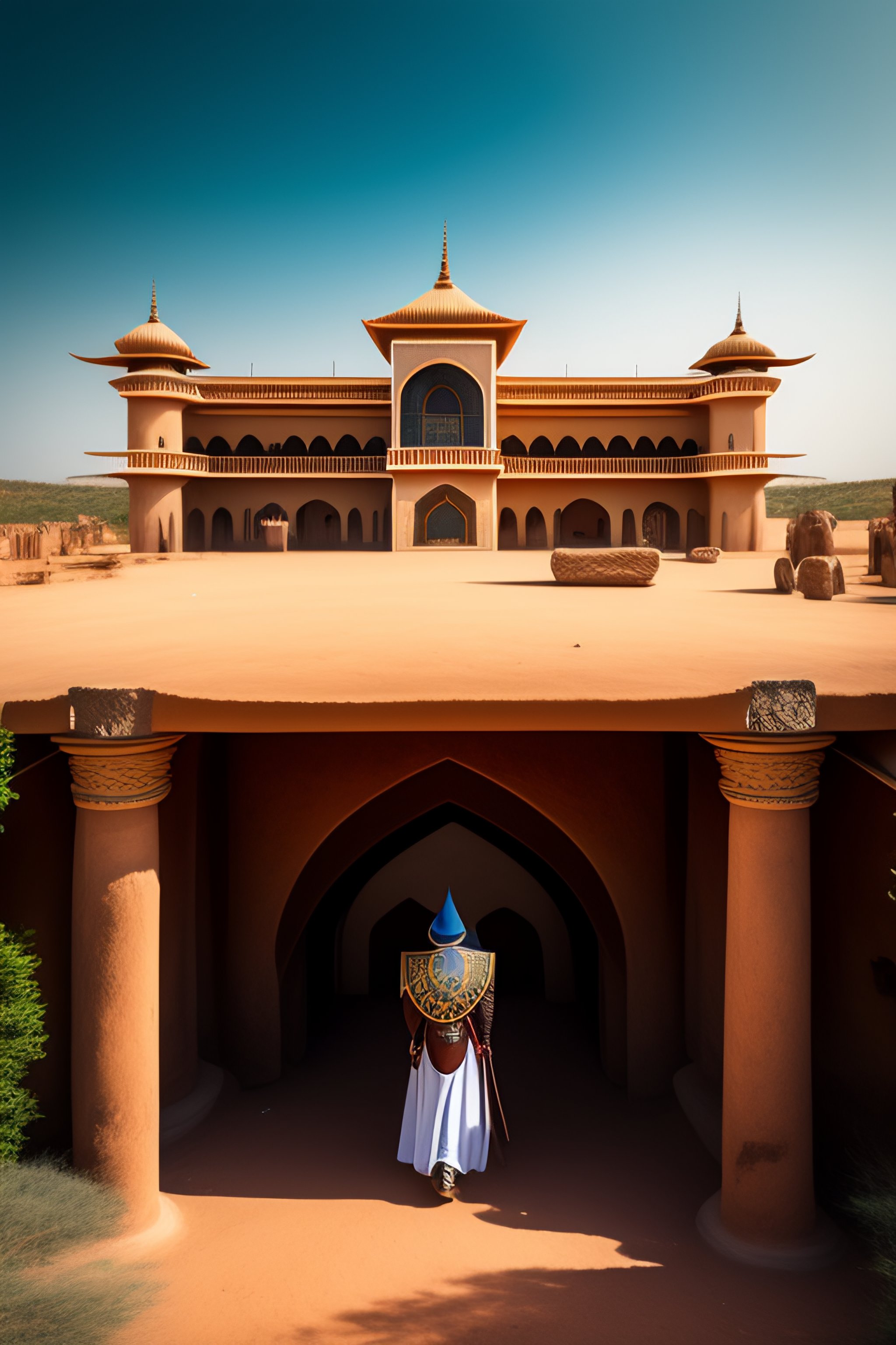 Lexica - Knights protecting an african palace