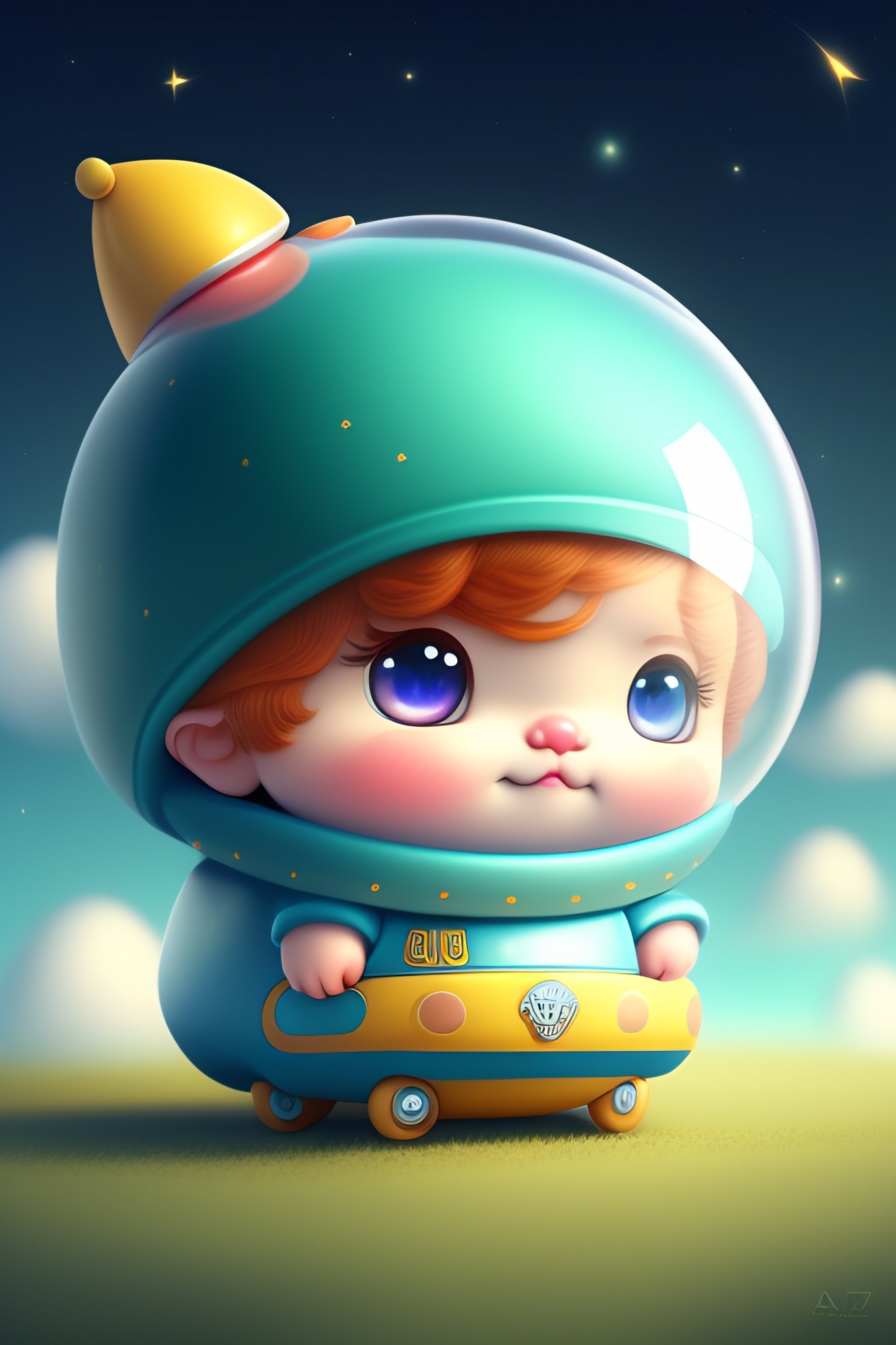 Lexica - Cute and adorable cartoon it baby, fantasy, dreamlike ...